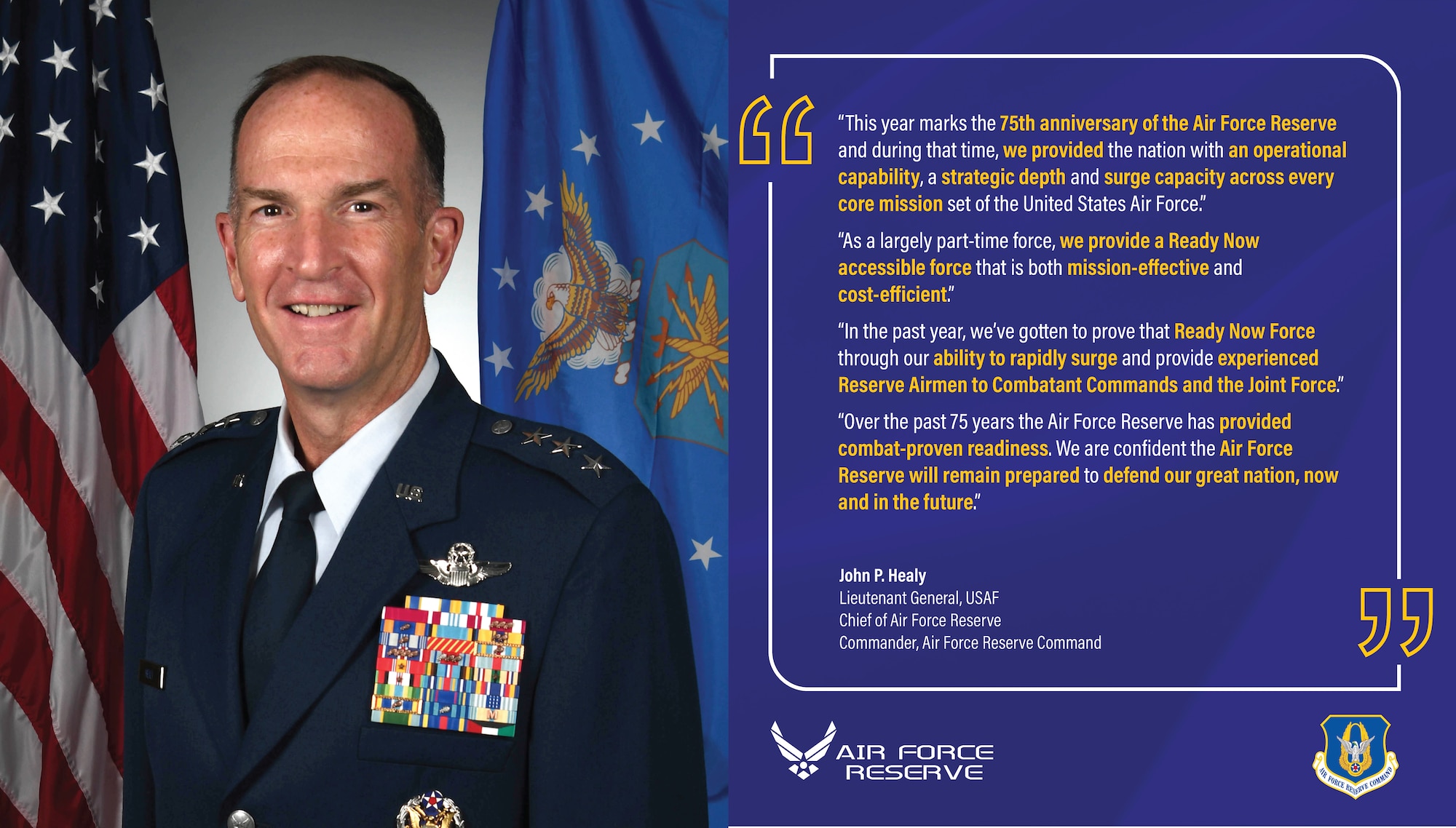 Healy Testifies Before Defense Subcommittee > Air Force Reserve Command ...