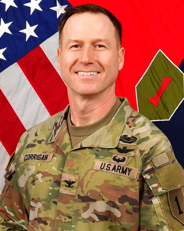 COL Chad Corrigan > 1st Infantry Division > Leadership Display