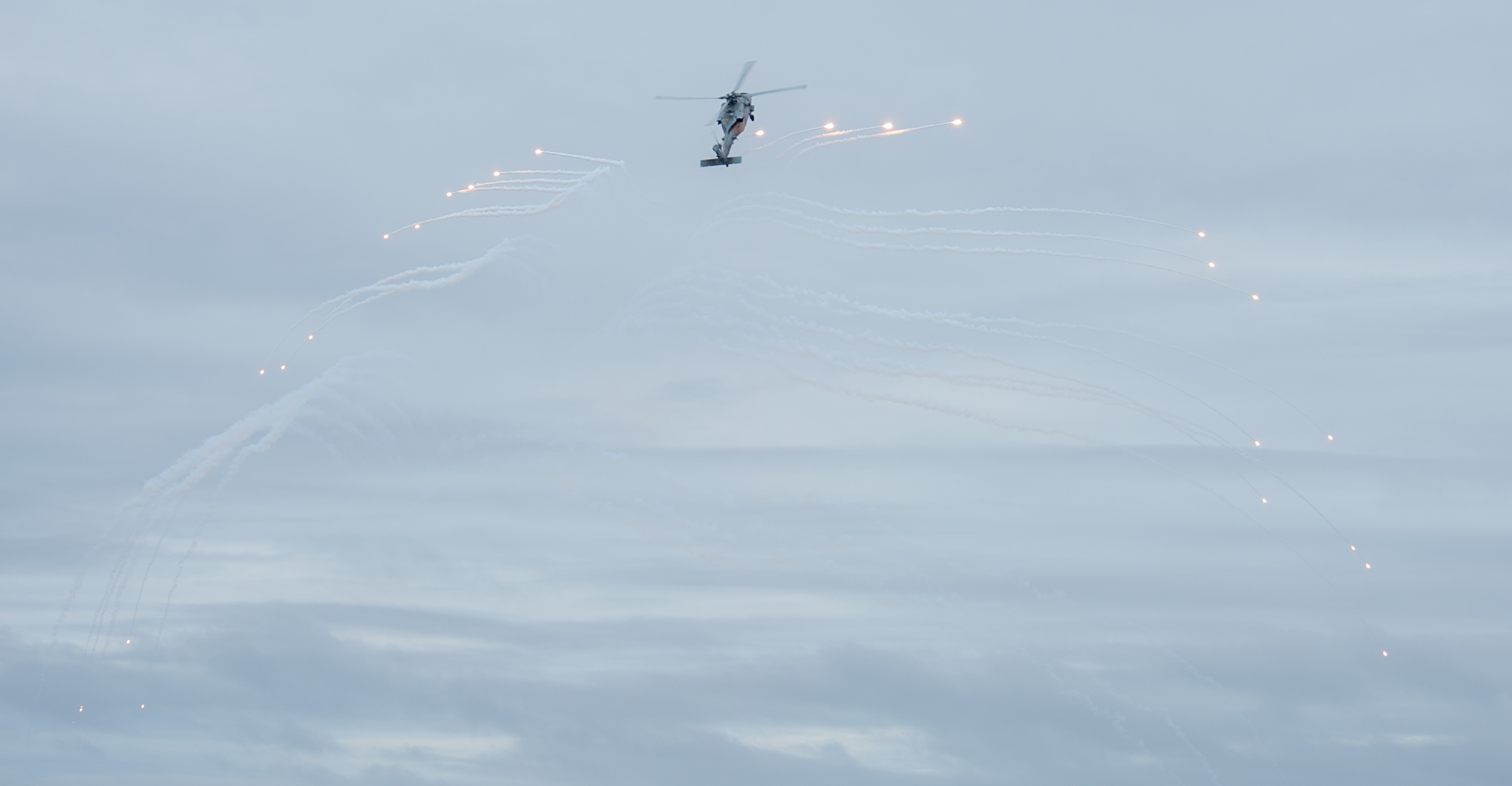 Golden Falcons of HSC-12 Conduct In-flight Change of Command ...