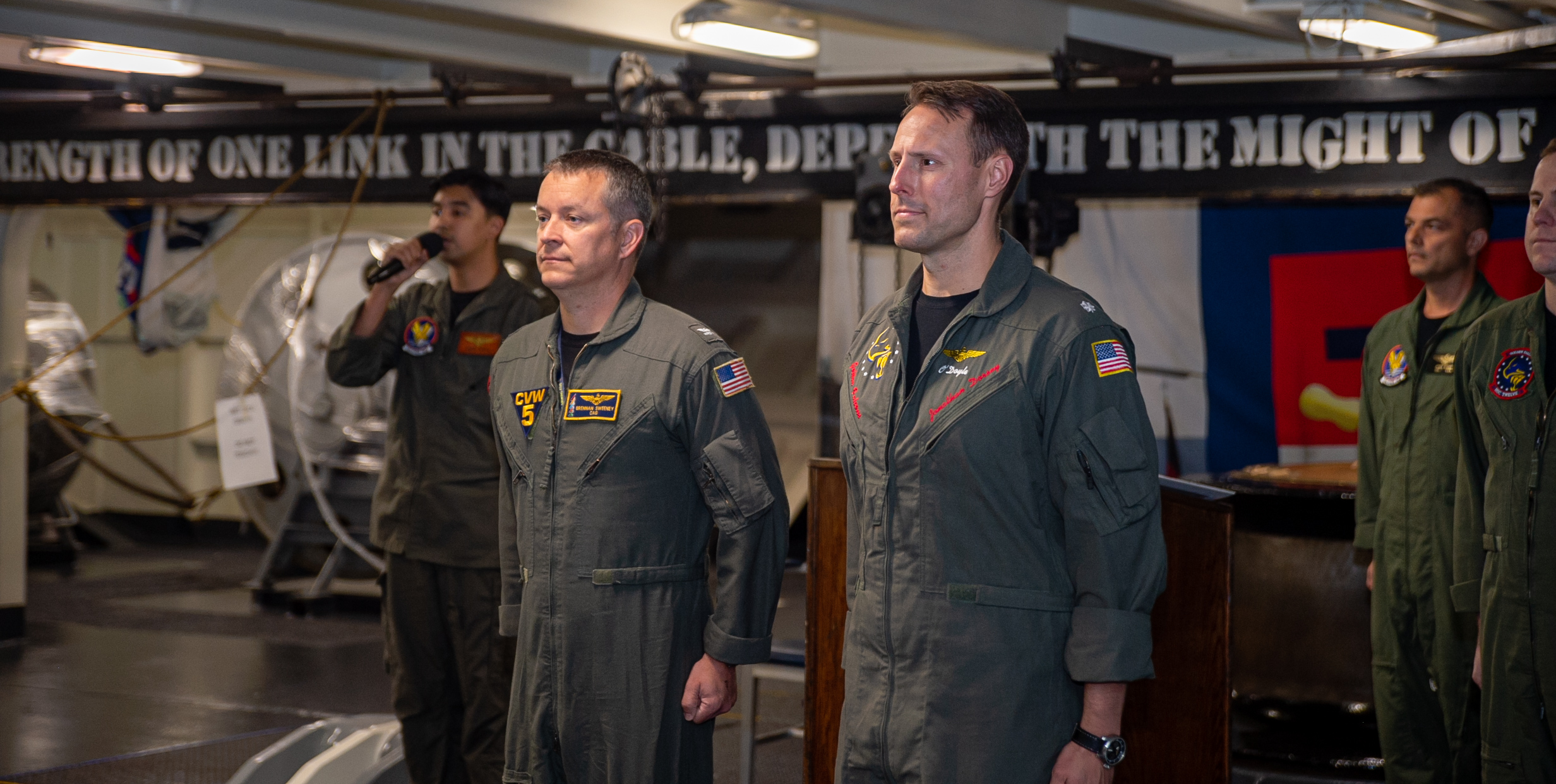 Golden Falcons of HSC-12 Conduct In-flight Change of Command ...