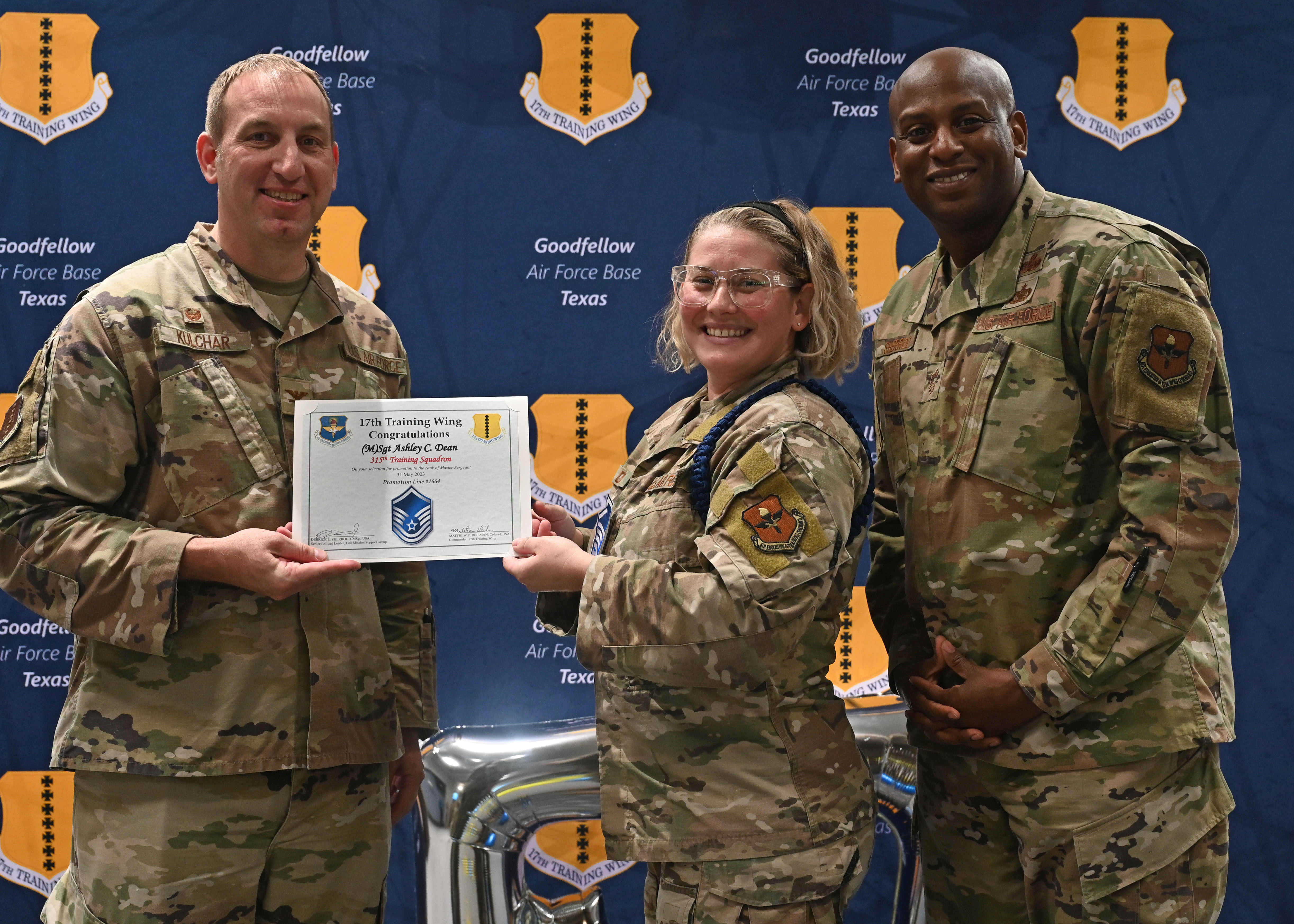 Master Sergeant Release Party > Goodfellow Air Force Base > Article Display