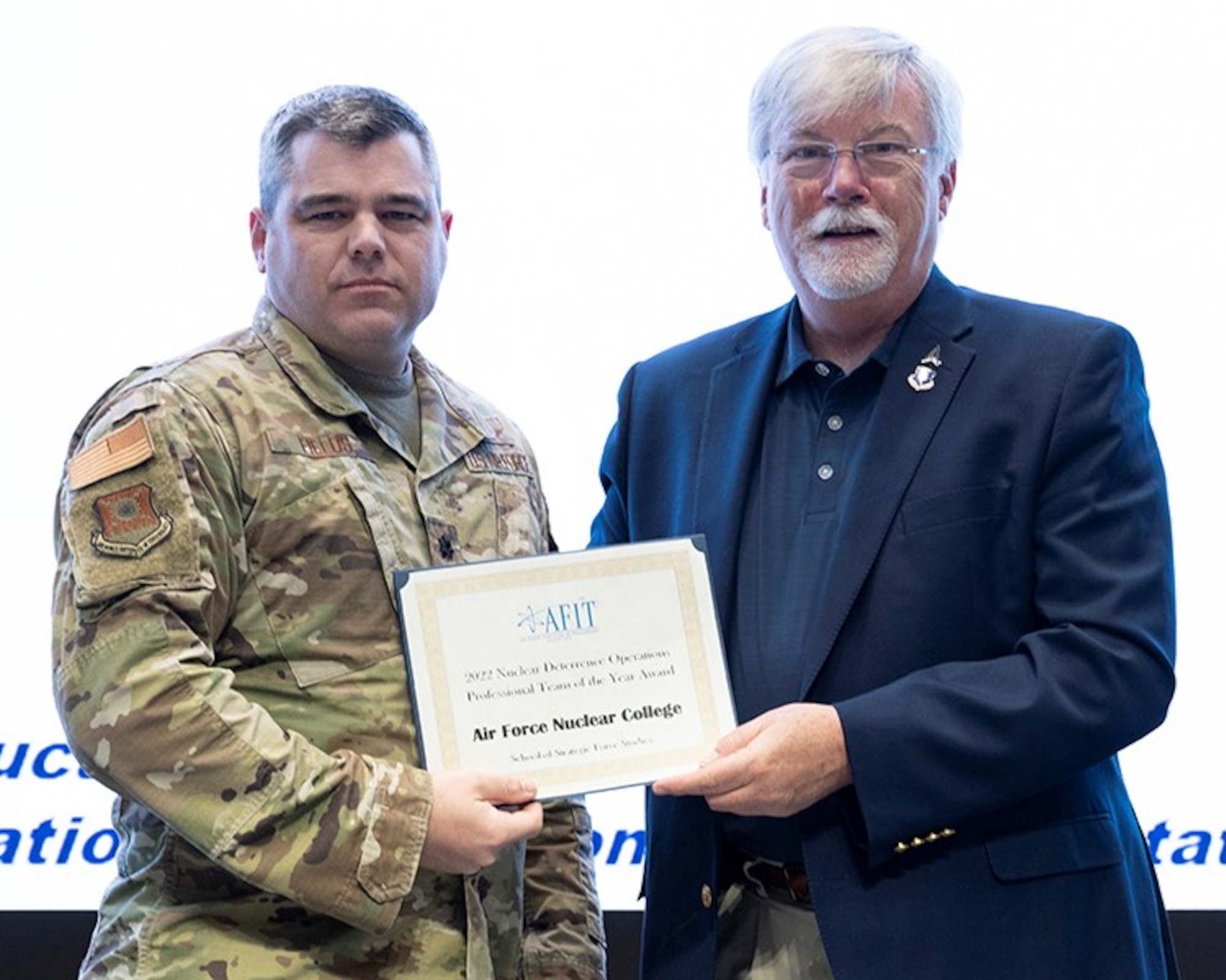 AFIT’s Nuclear College wins AETC Nuclear Deterrence Operations Professional Team of the Year ...