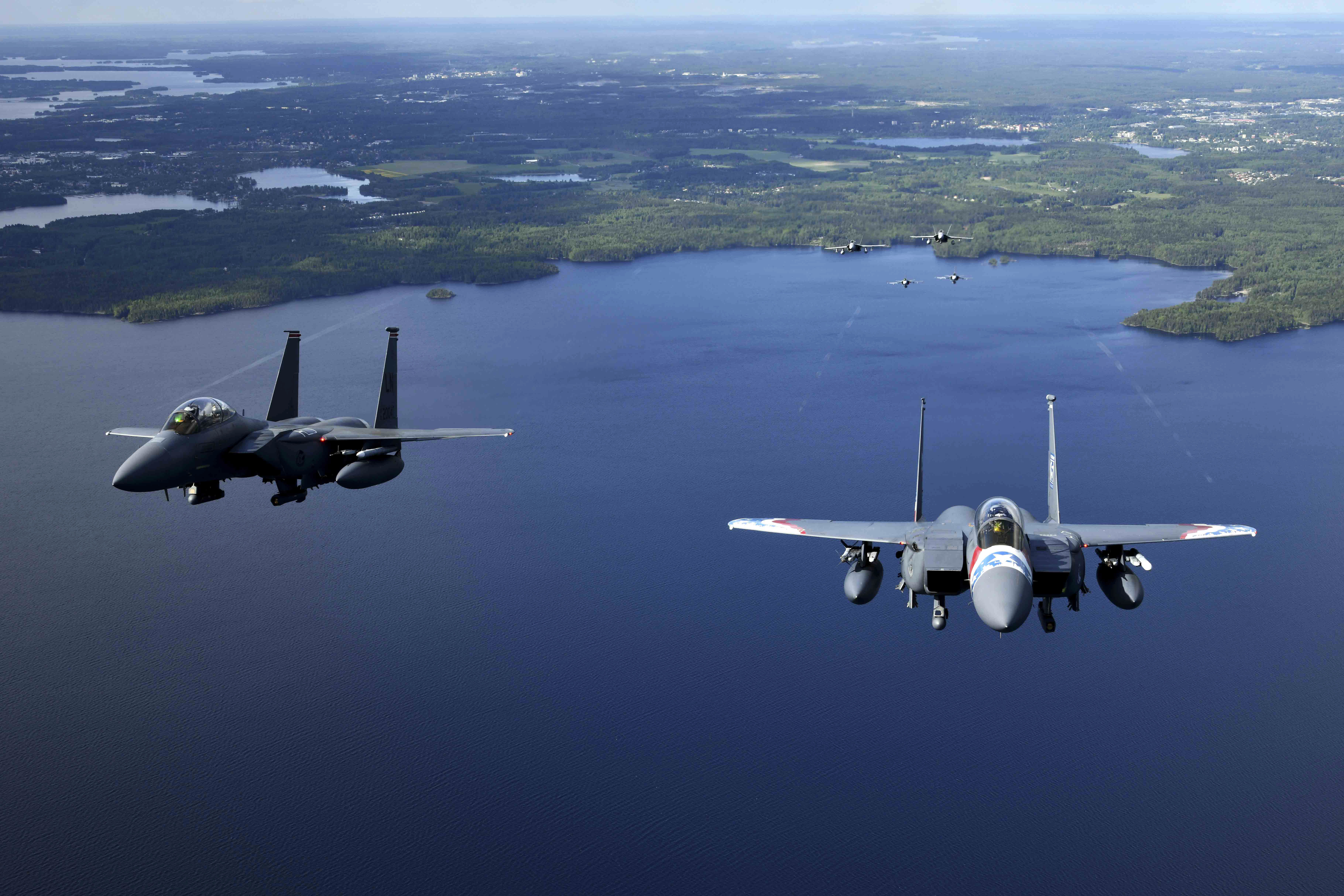 F 15 Strike Eagle Formation