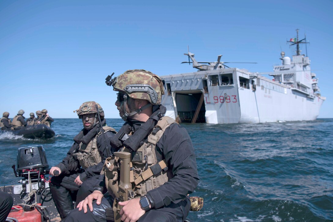 Multinational Marine Forces conduct amphibious operations during BALTOPS23