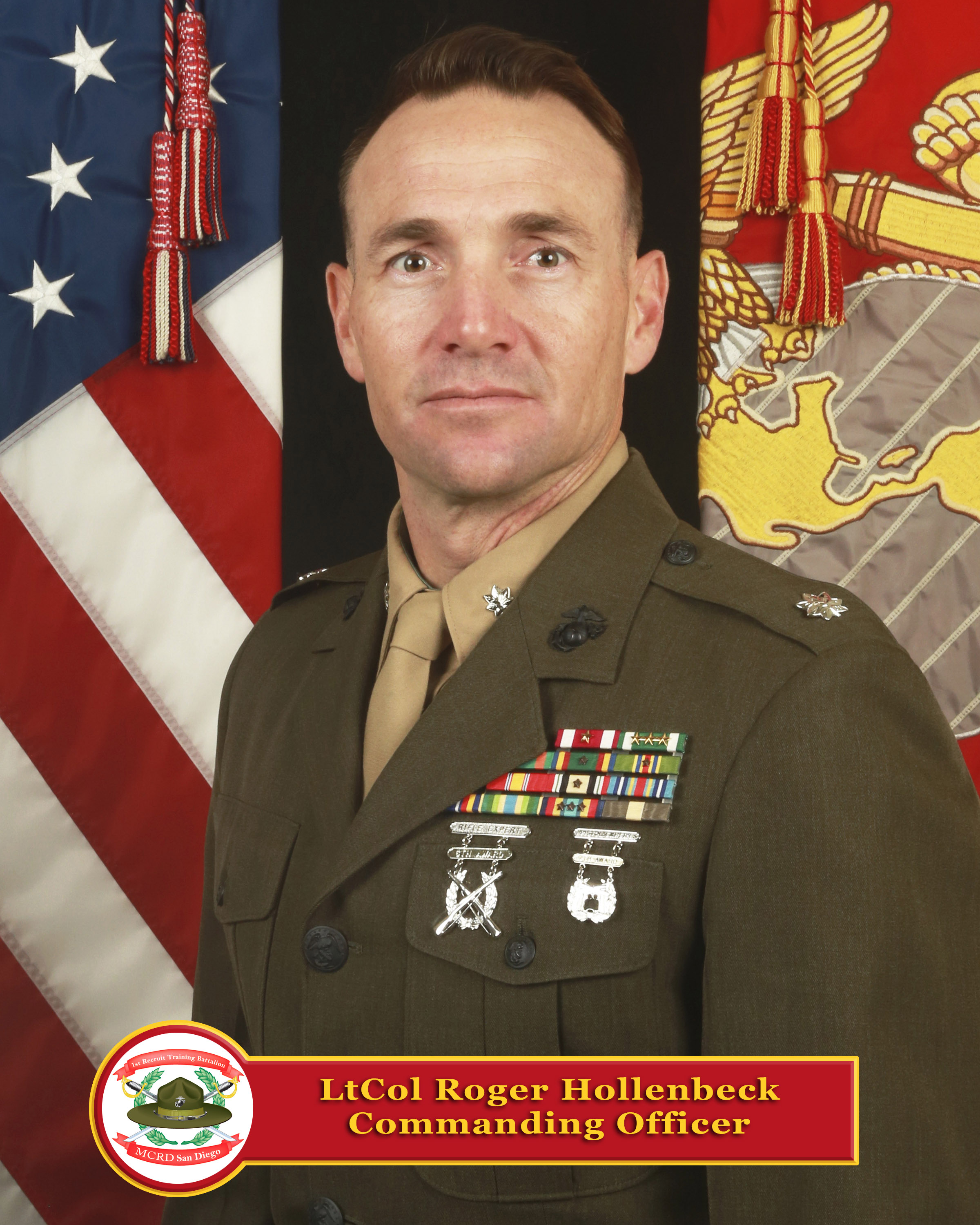 Lieutenant Colonel Roger A. Hollenbeck > Marine Corps Recruit Depot ...