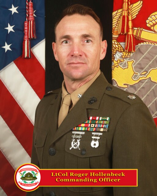 Lieutenant Colonel Roger A. Hollenbeck > Marine Corps Recruit Depot ...