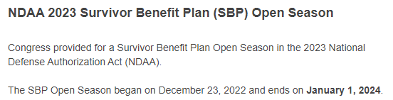 Survivor benefits program open season guidelines and YOU! > Joint Base ...