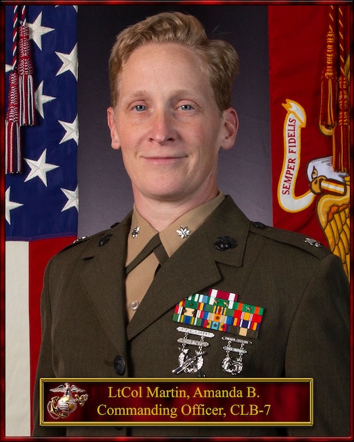 Lieutenant Colonel Amanda B. Martin > 1st Marine Logistics Group > Leaders