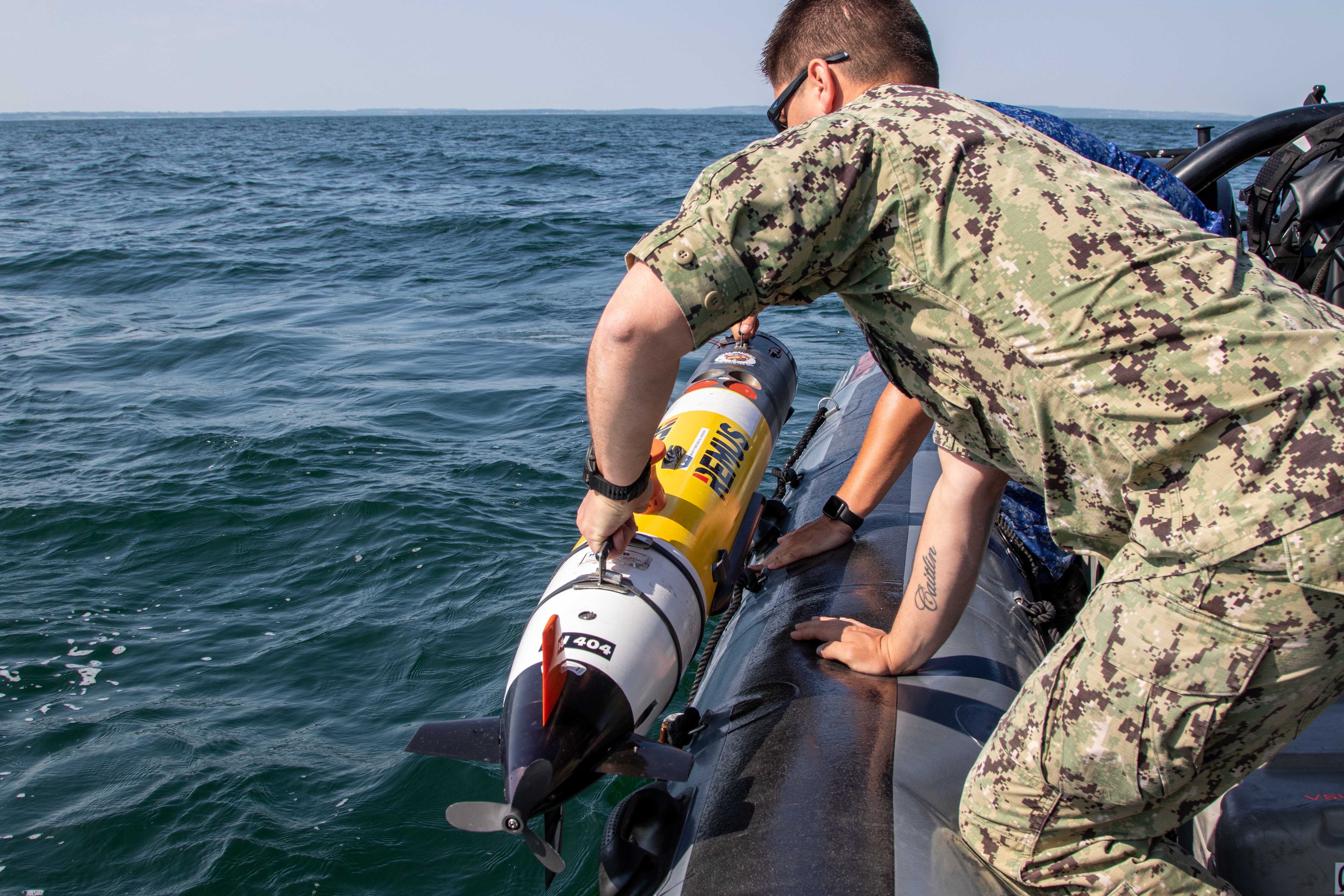 UUVs and USVs deploy during BALTOPS 23