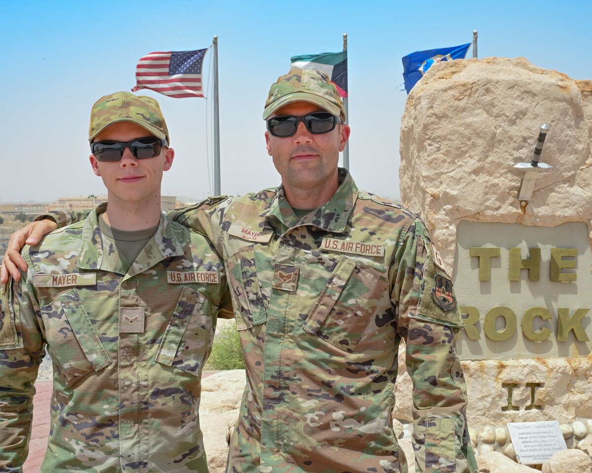 Father and Son deployed together at AASAB > U.S. Air Forces Central ...