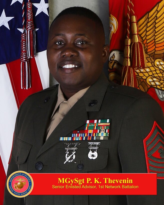 Master Gunnery Sergeant Pierre K. Thevenin Official Biography Photo