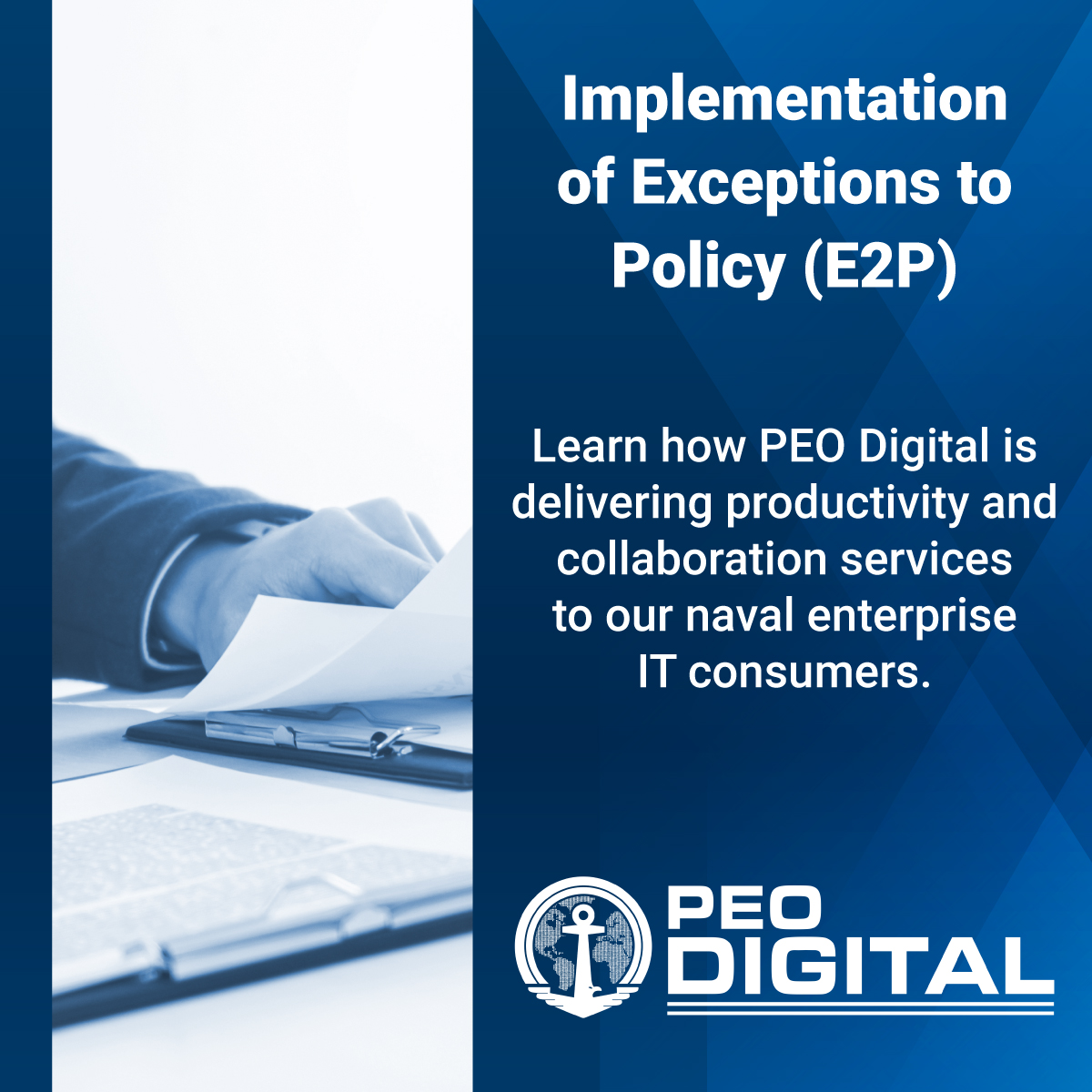 Flank Speed: Exceptions to Policy (E2P) > Program Executive Office ...