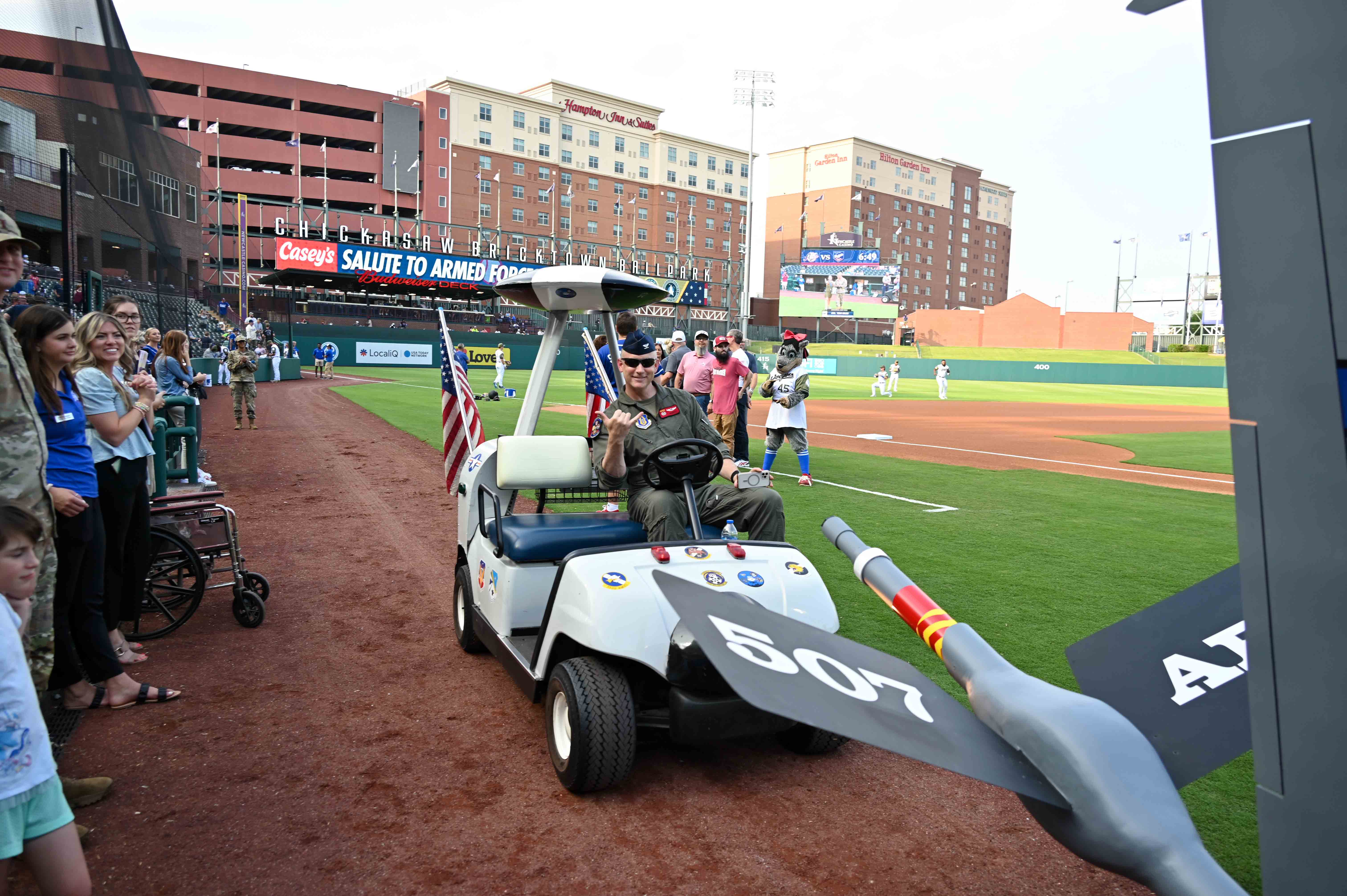 Team Tinker stars at OKC Dodgers Salute to Armed Forces game > 507th ...
