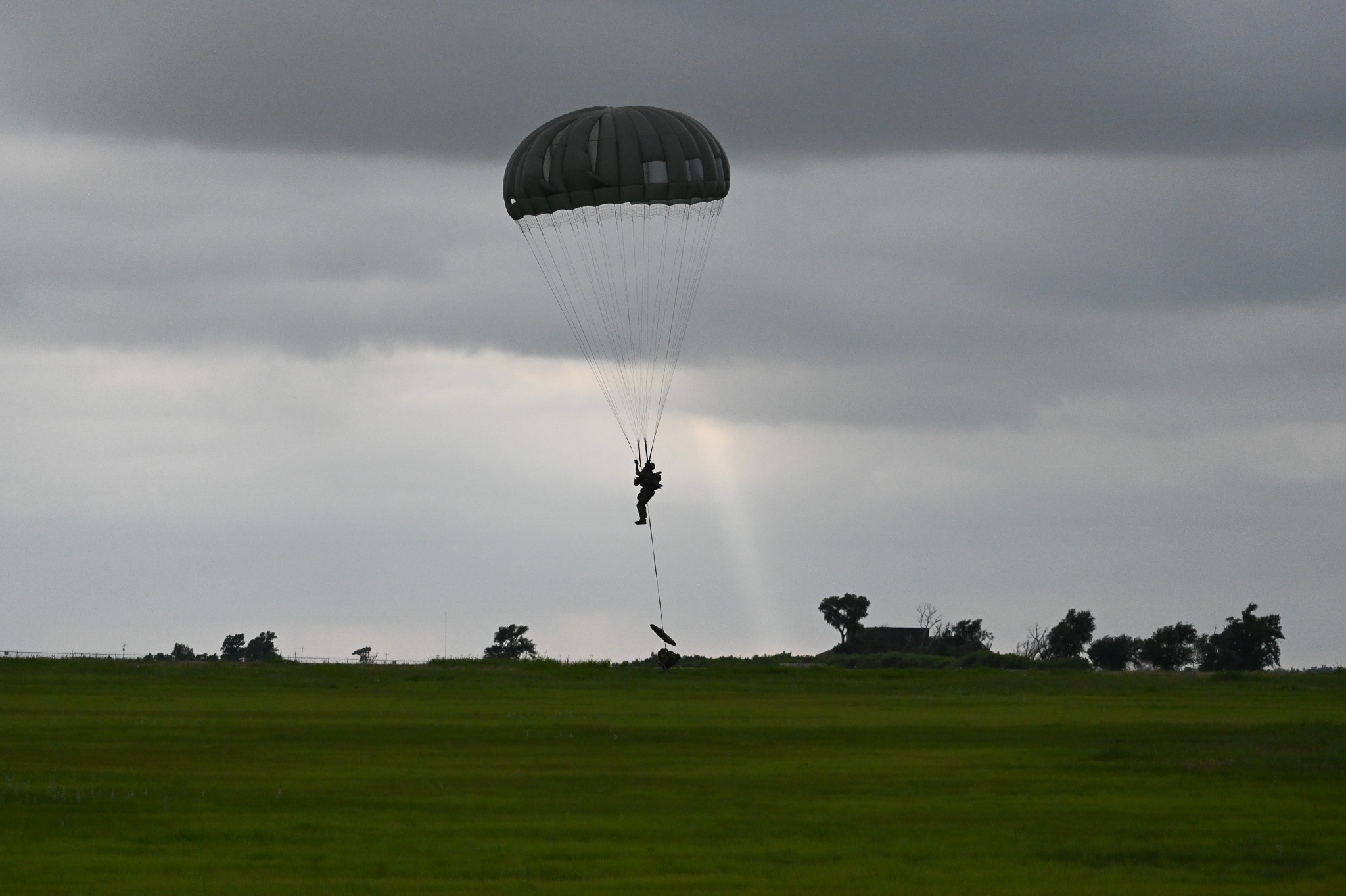 824th Base Defense Squadron C-130 drop during Exercise AGILE BLIZZARD ...