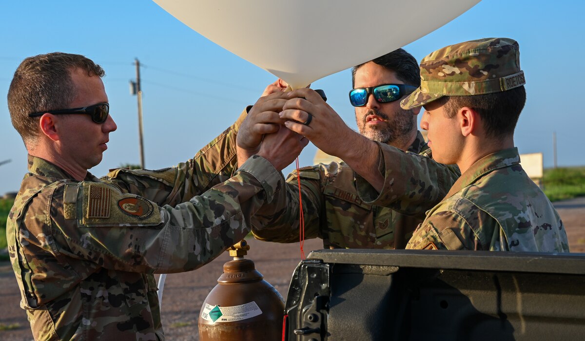 97 OSS makes history with first weather balloon launch > Air Education ...