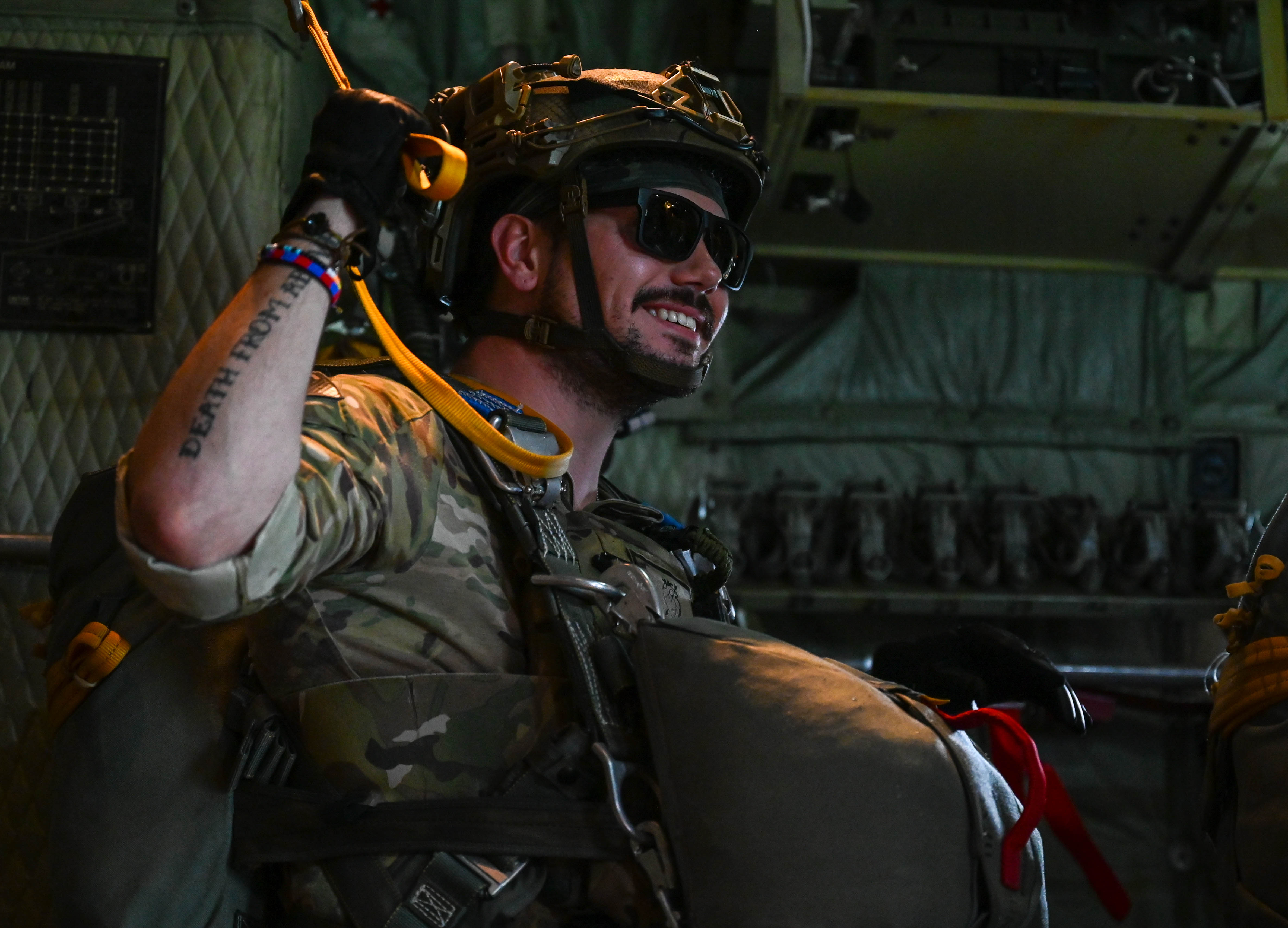 824th Base Defense Squadron C-130 drop during Exercise AGILE BLIZZARD ...