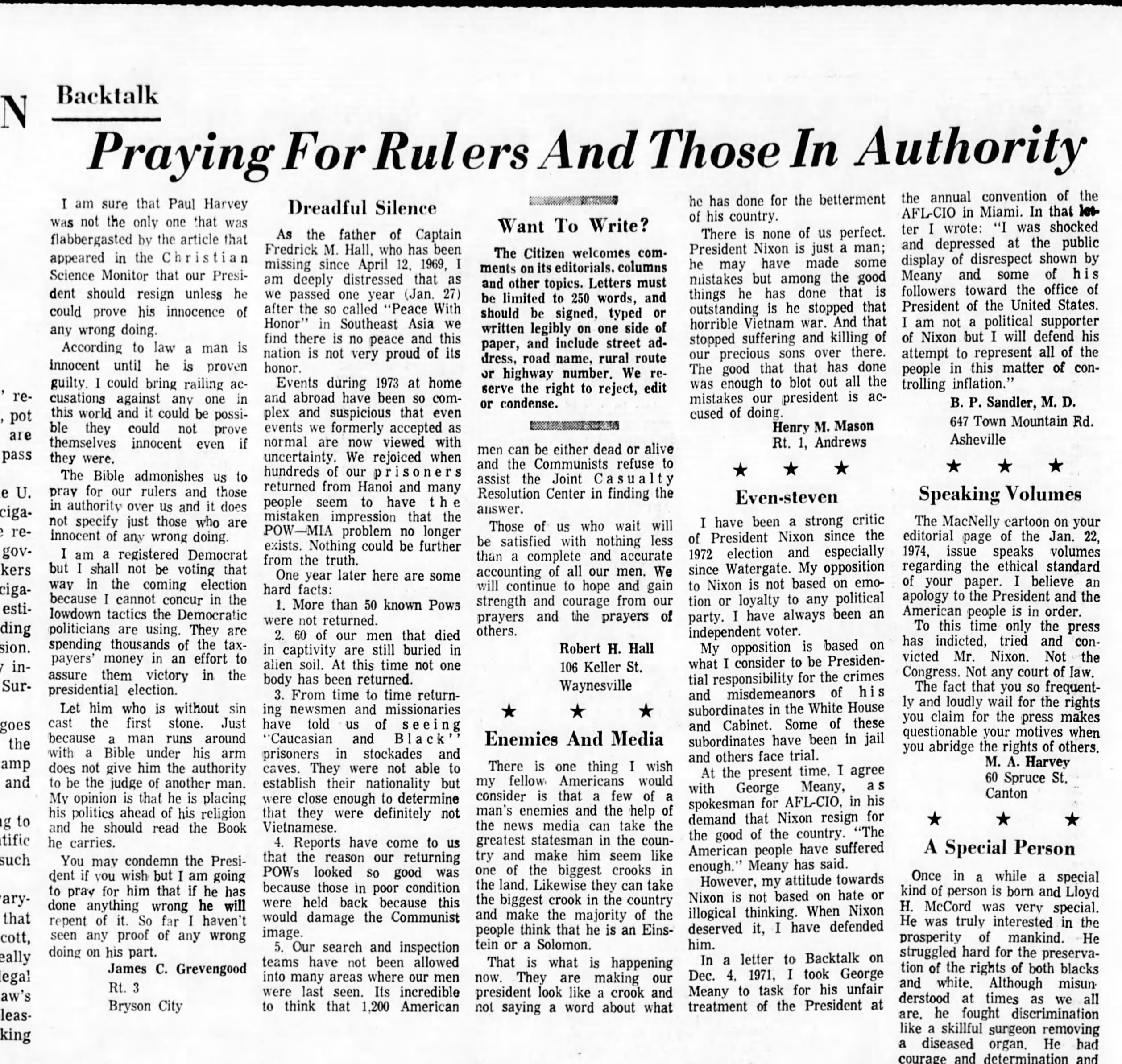 Airman Accounted For From Vietnam War (Hall, F.) > Defense POW/MIA ...