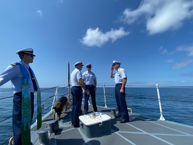 U.S. Coast Guard Cutter Blacktip holds change of command ceremony at ...