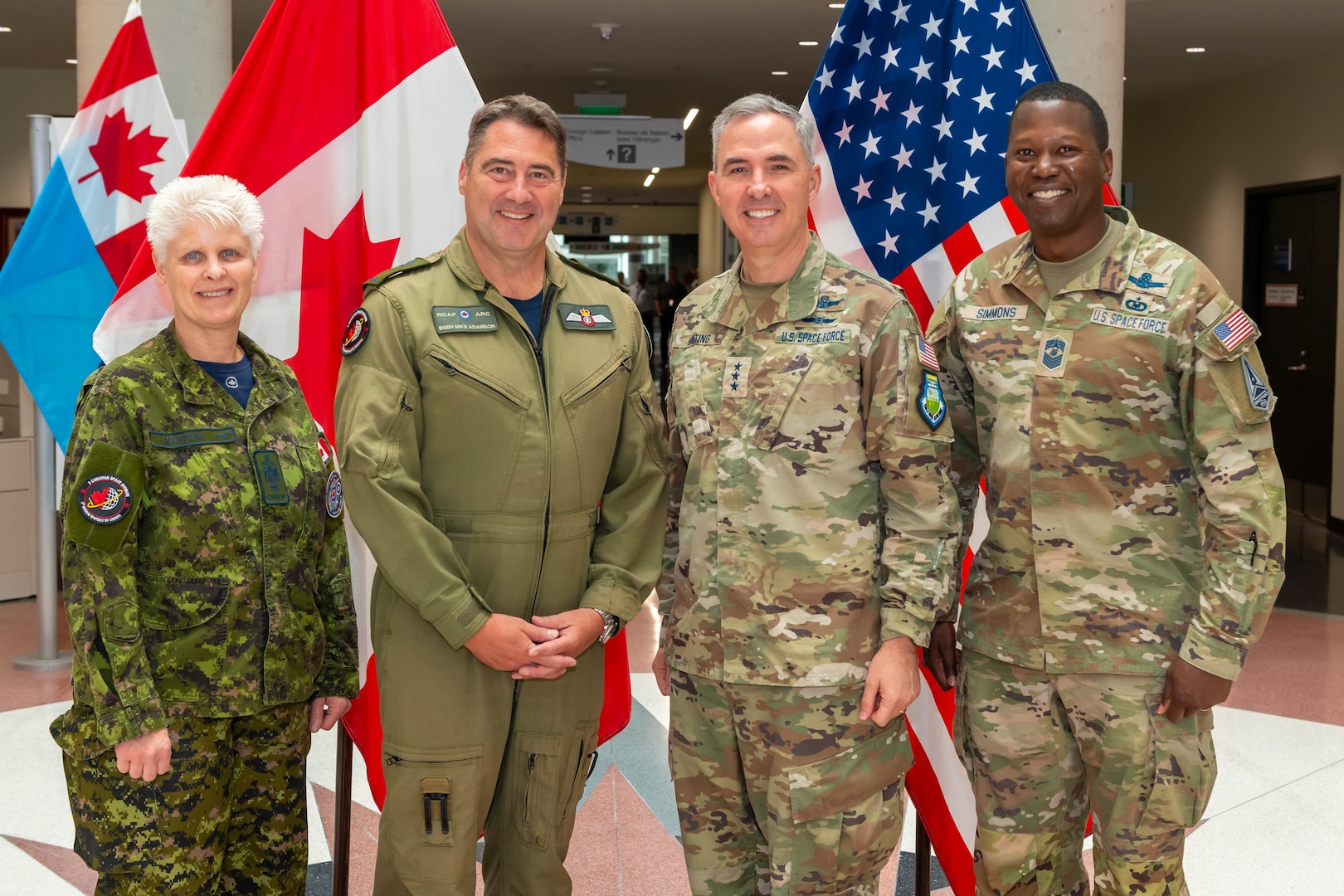 Royal Canadian Air Force welcome SpOC commander > Space Operations ...