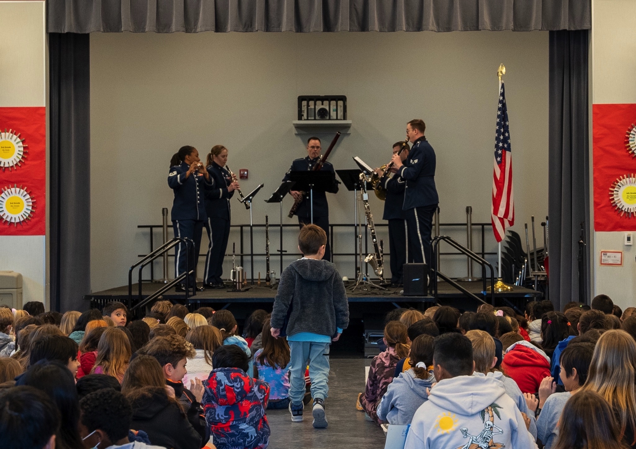 Golden West Winds Perform for Local School
