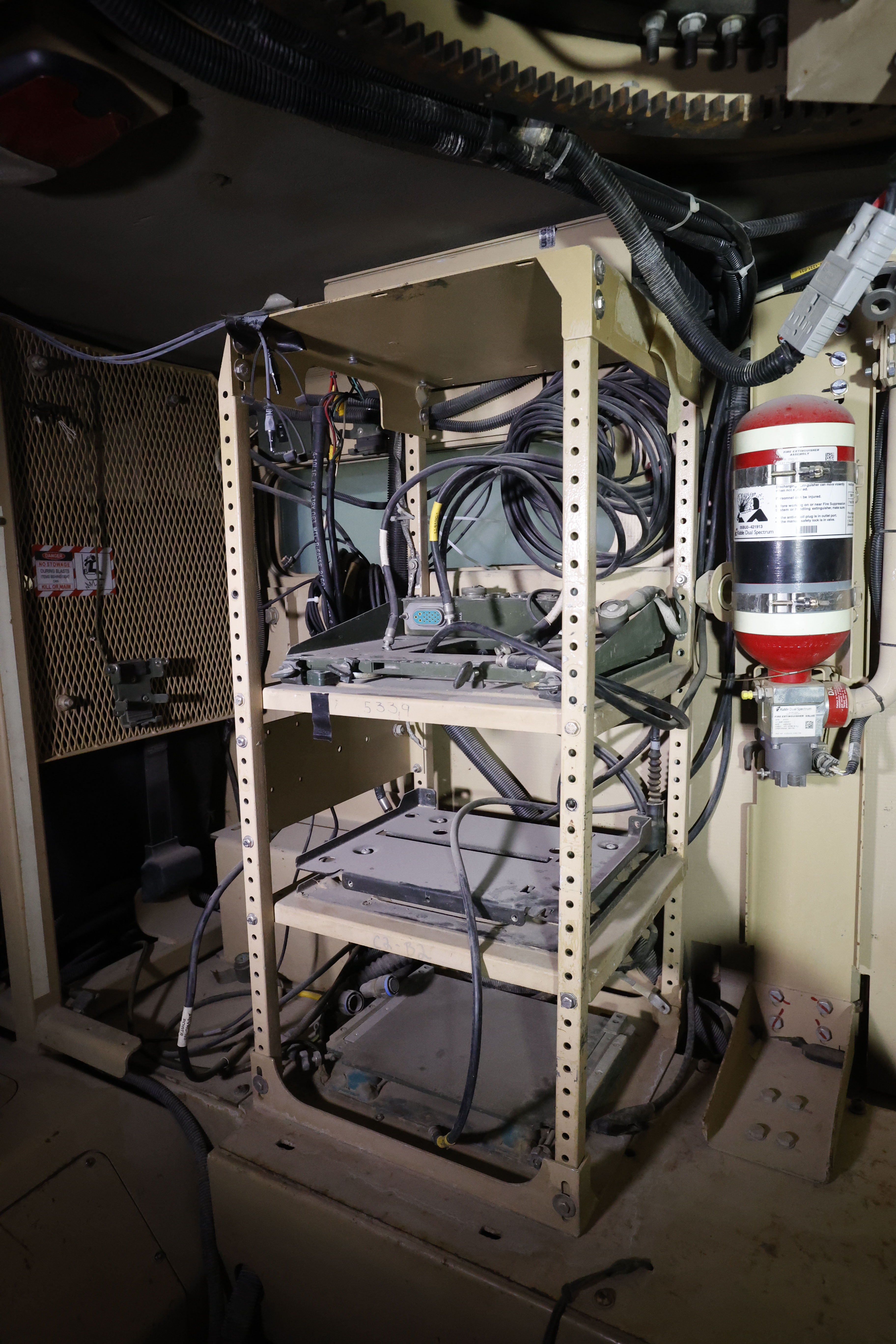 Interior views of the Cougar CAT II A1 MRAP