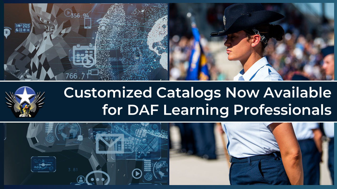 Customized catalogs now available in DAF e-Learning for Department of ...