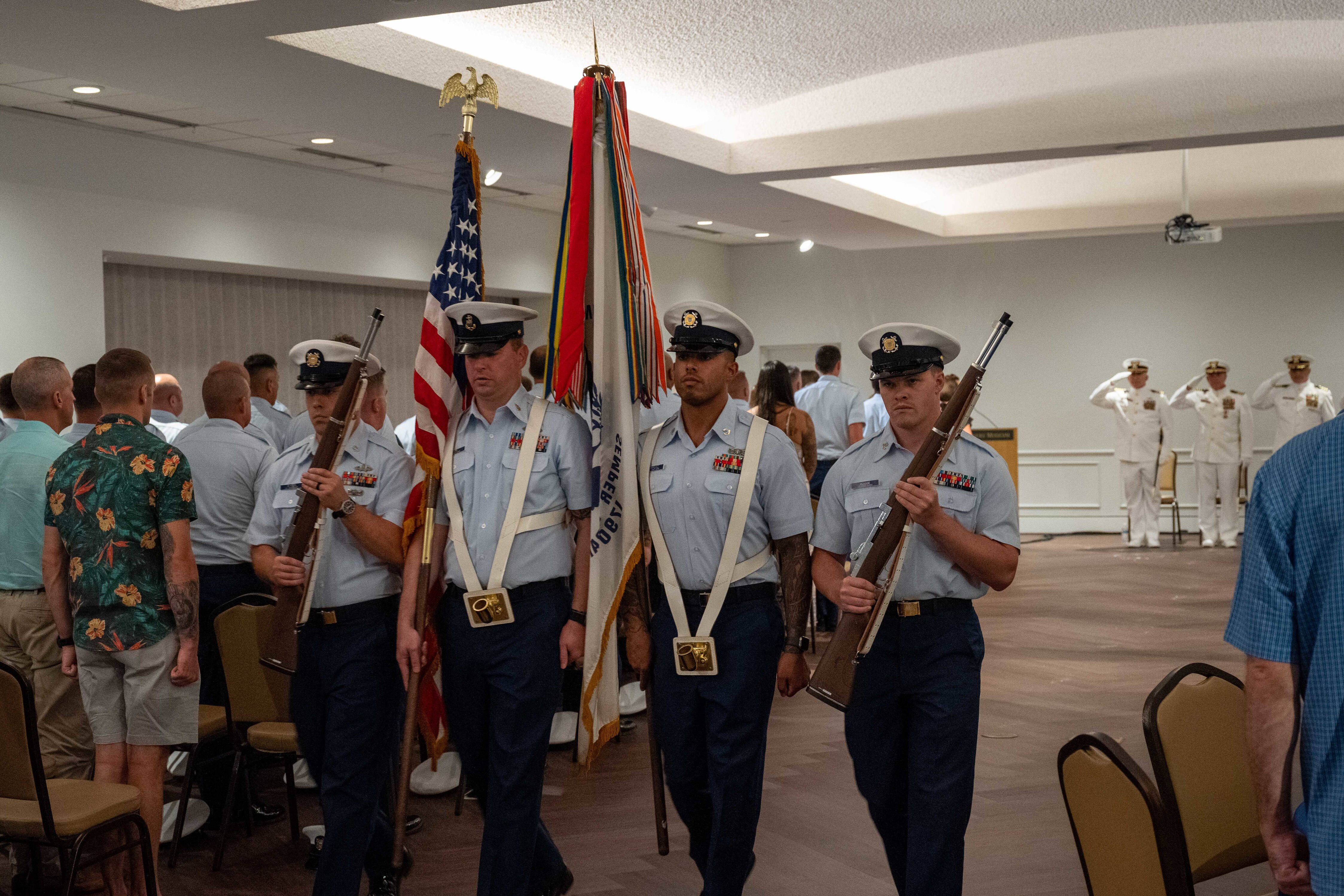 U.S. Coast Guard Port Security Unit holds change of command ceremony