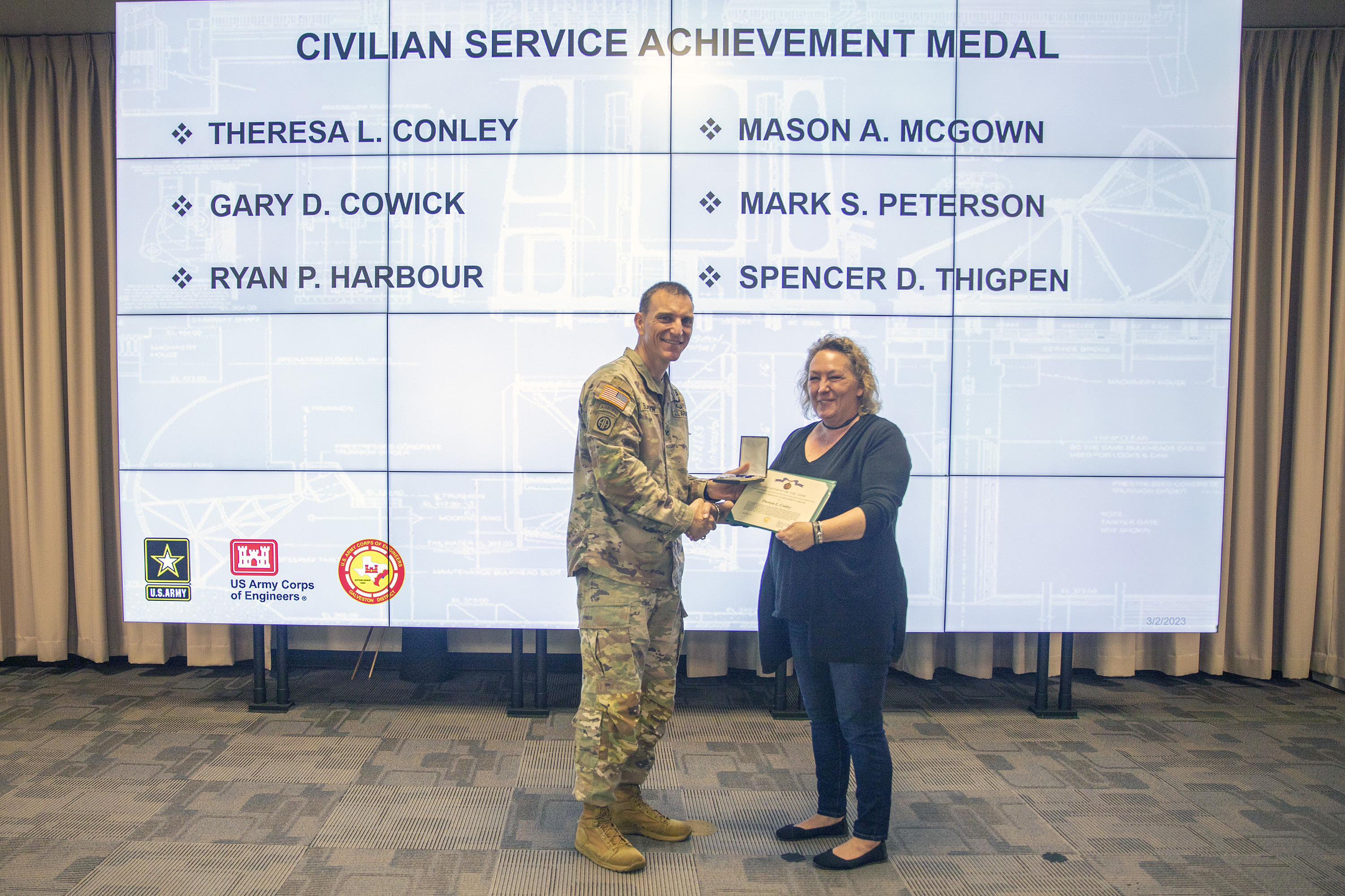 SWG holds FY23 2nd quarter awards ceremony > Galveston District > News Stories