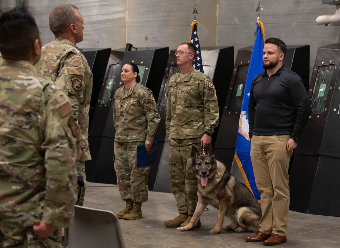 Military working dog retires after over eight years of service