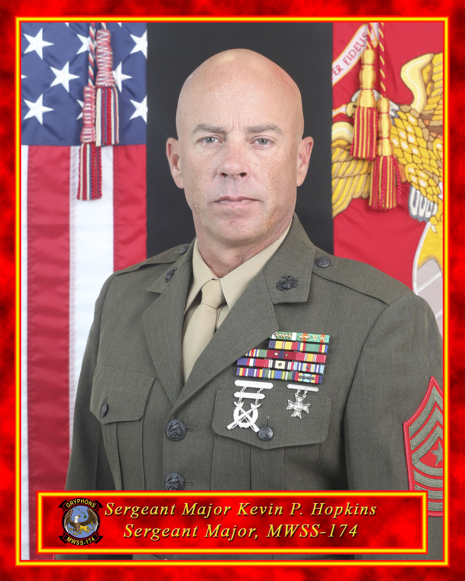 Sergeant Major Kevin P. Hopkins Official Photo