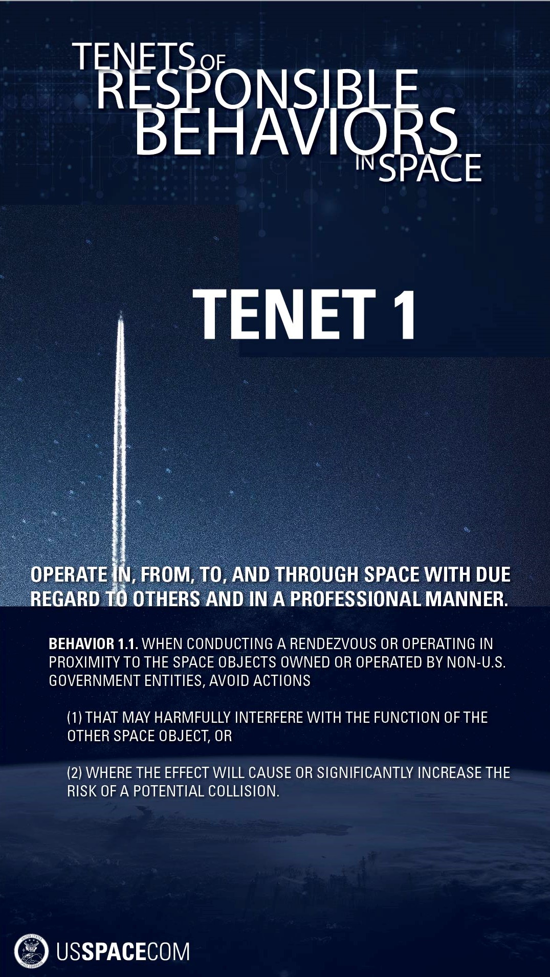 Usspacecom Releases Specific Behaviors Space Operations Command Spoc Article Display