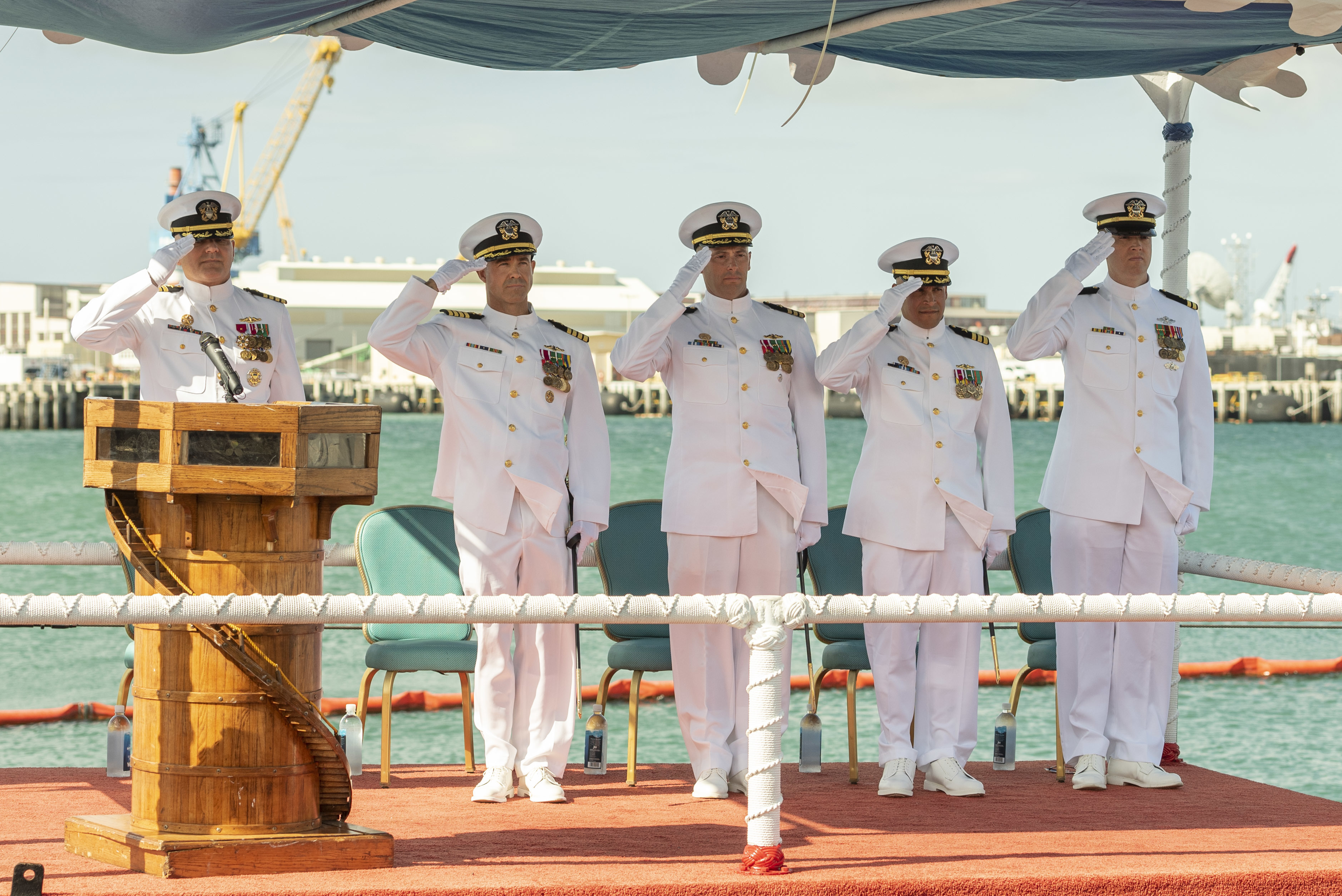USS Missouri (SSN 780) Holds Change of Command Ceremony in Pearl Harbor ...