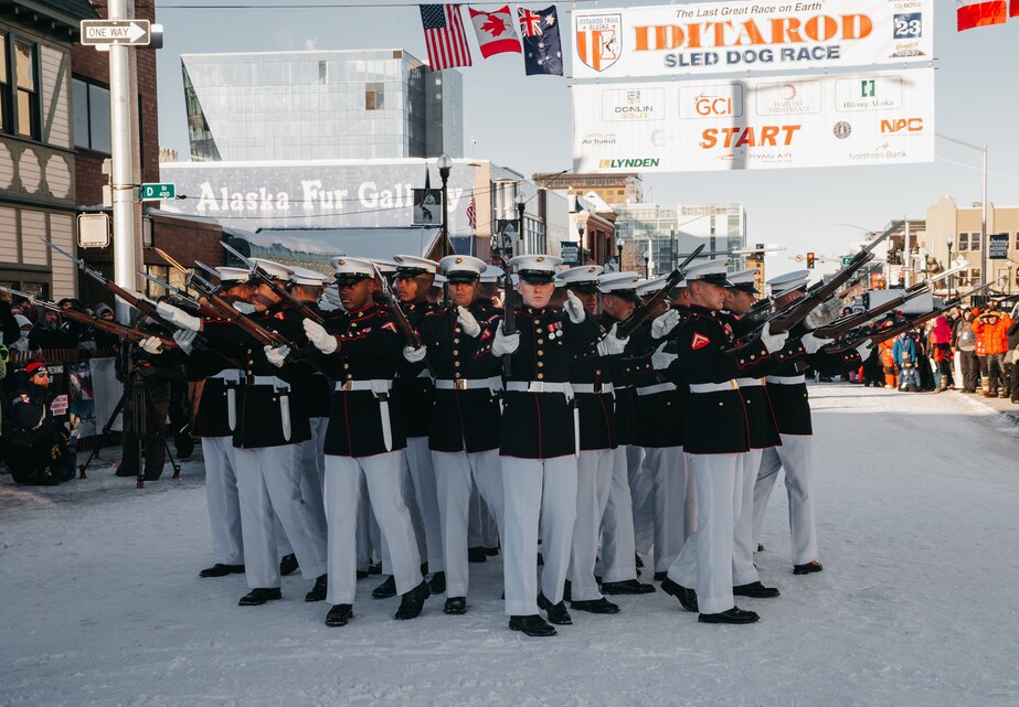 Silent Drill Platoon Opens for the Iditarod > Marine Corps Recruiting ...