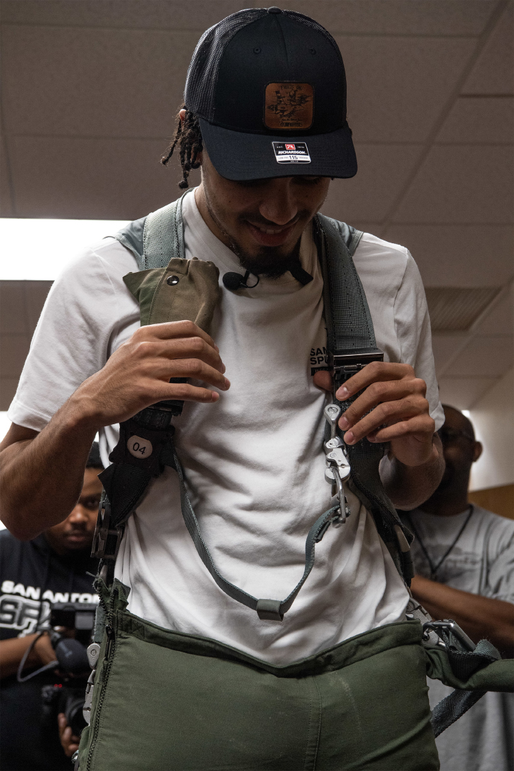 149th Fighter Wing hosts San Antonio Spurs point guard Tre Jones ...