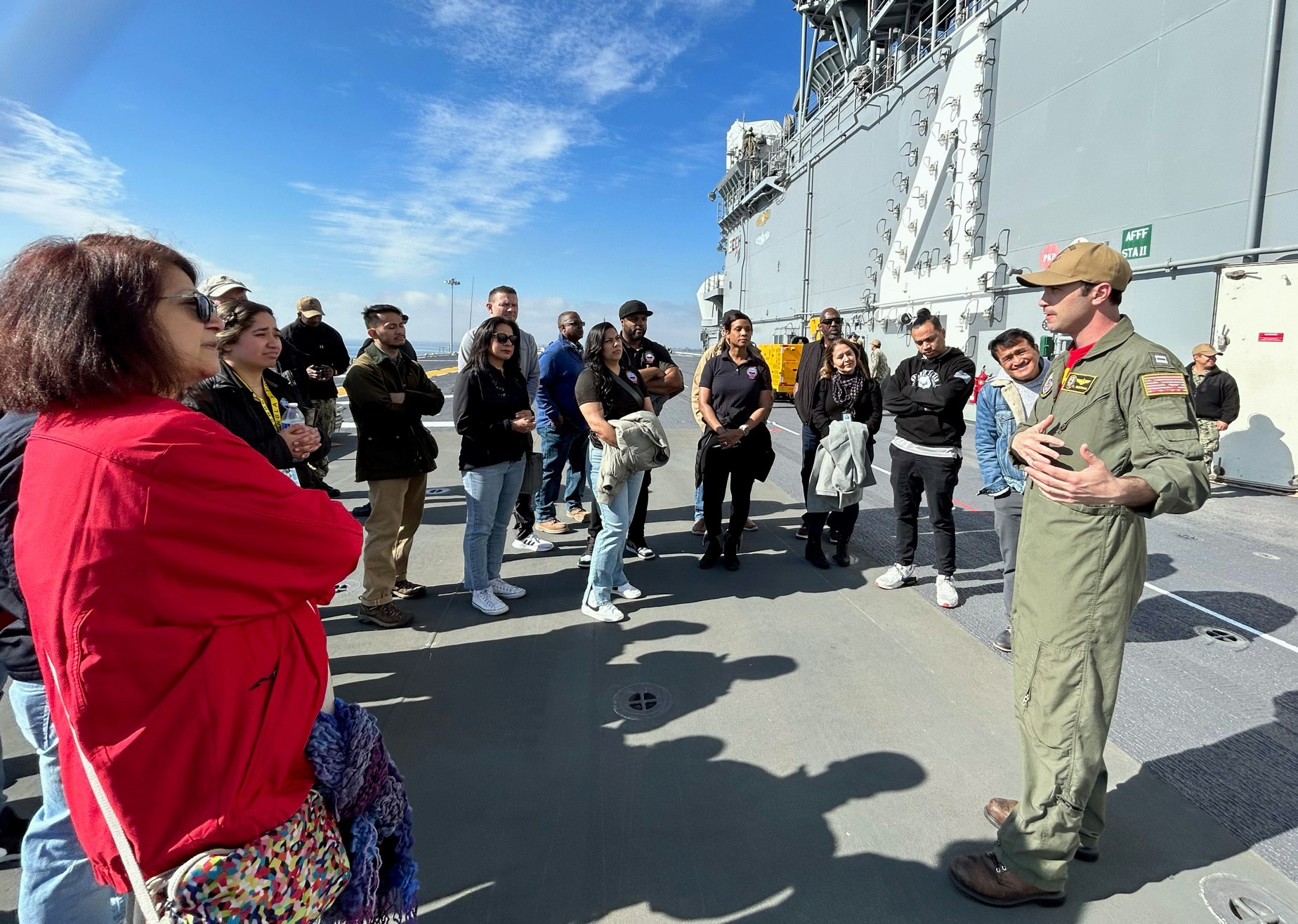 San Diego personnel get a firsthand look at supporting the USS Boxer ...