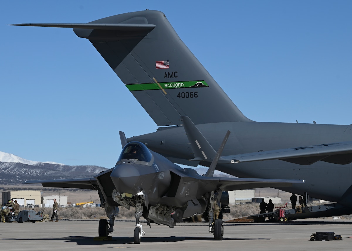 Furthering agility and lethality: McChord C-17s refuel, re-arm F-35s ...