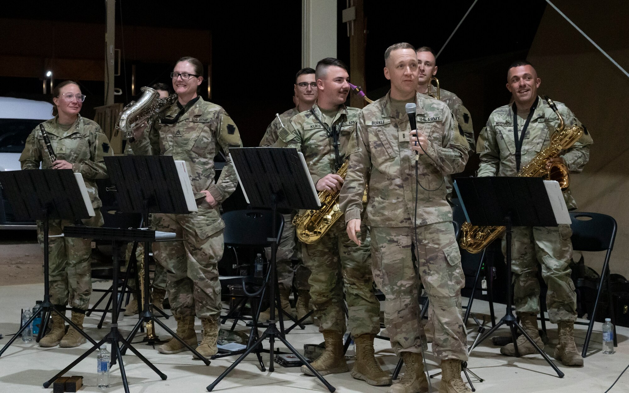 The U.S. Army 28th ID Band performs for Team PSAB > U.S. Air Forces ...