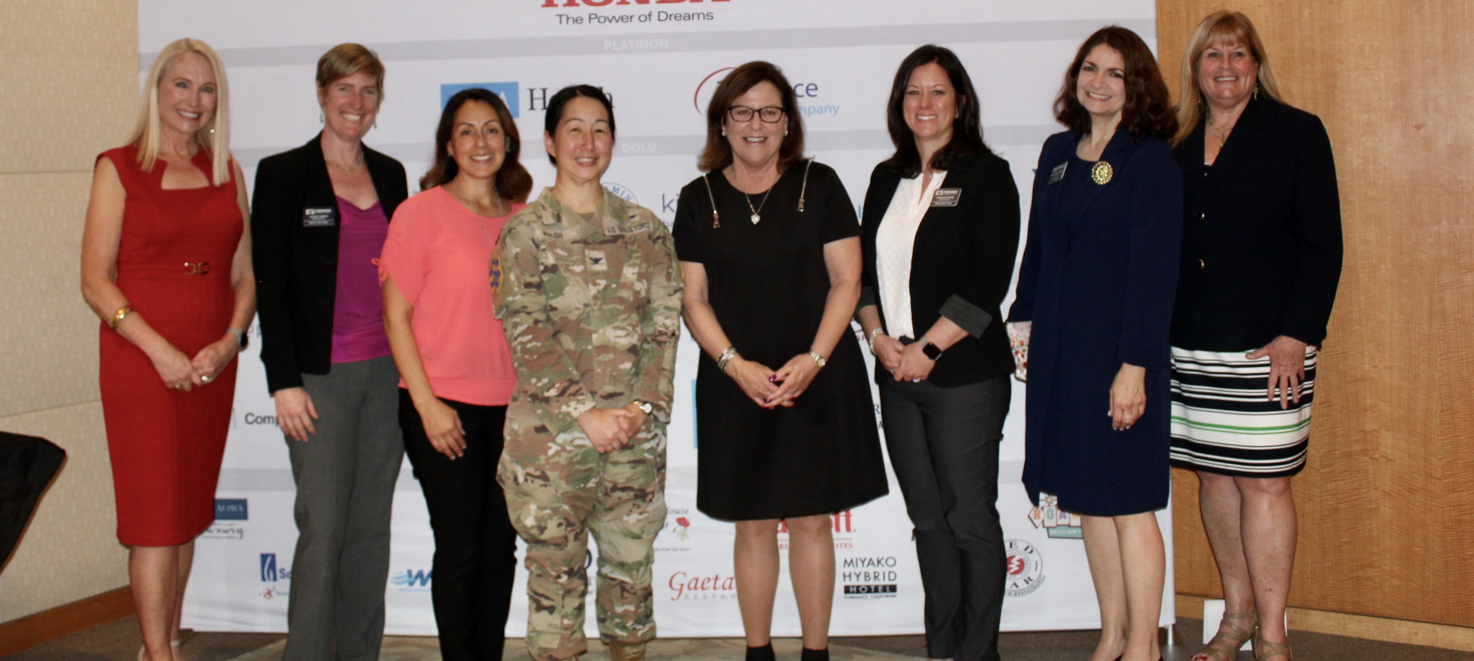 Col. Walsh with Torrance Chamber Members