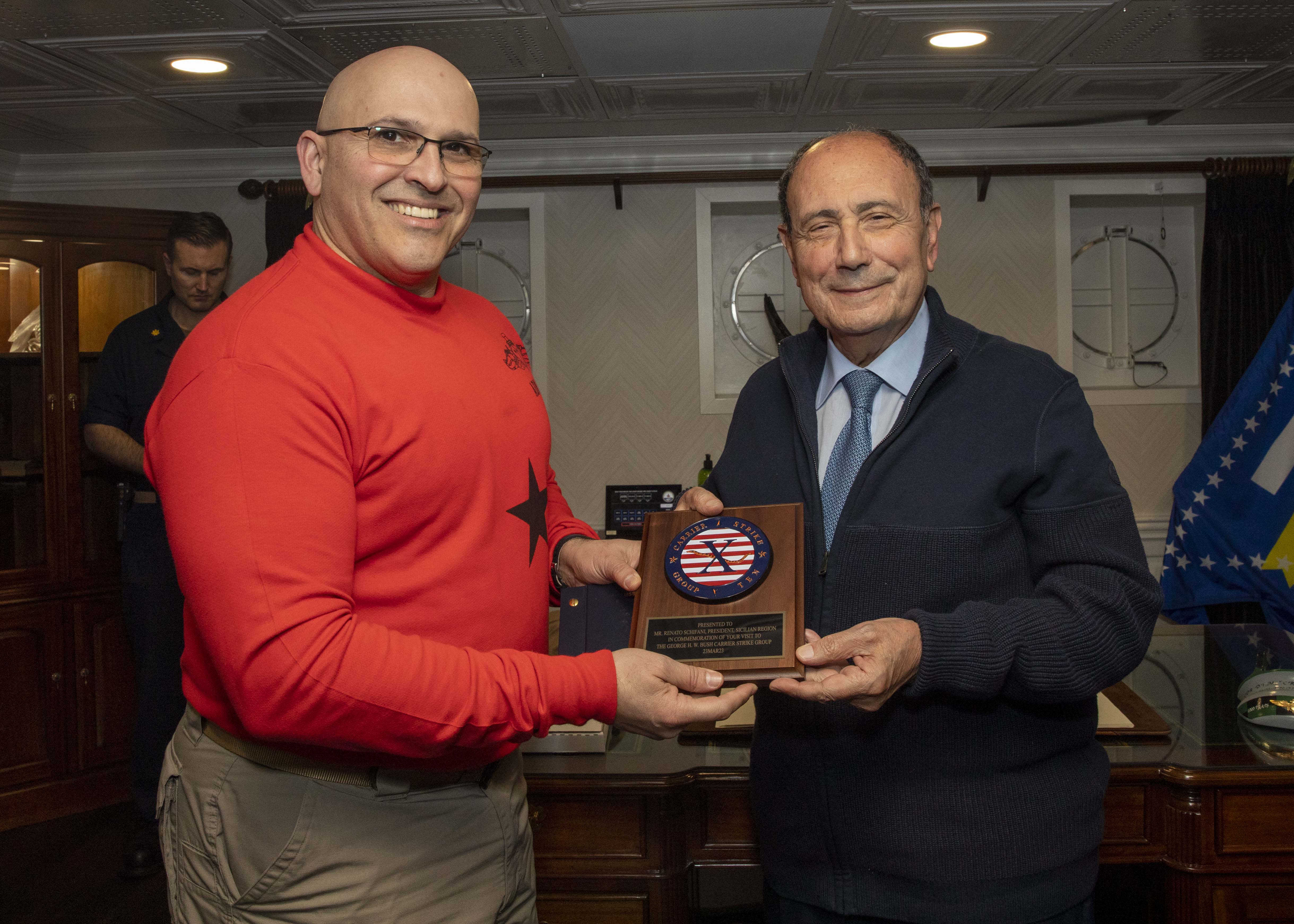Allies in Action: Sicilian Leaders Visit USS George H.W. Bush > U.S ...