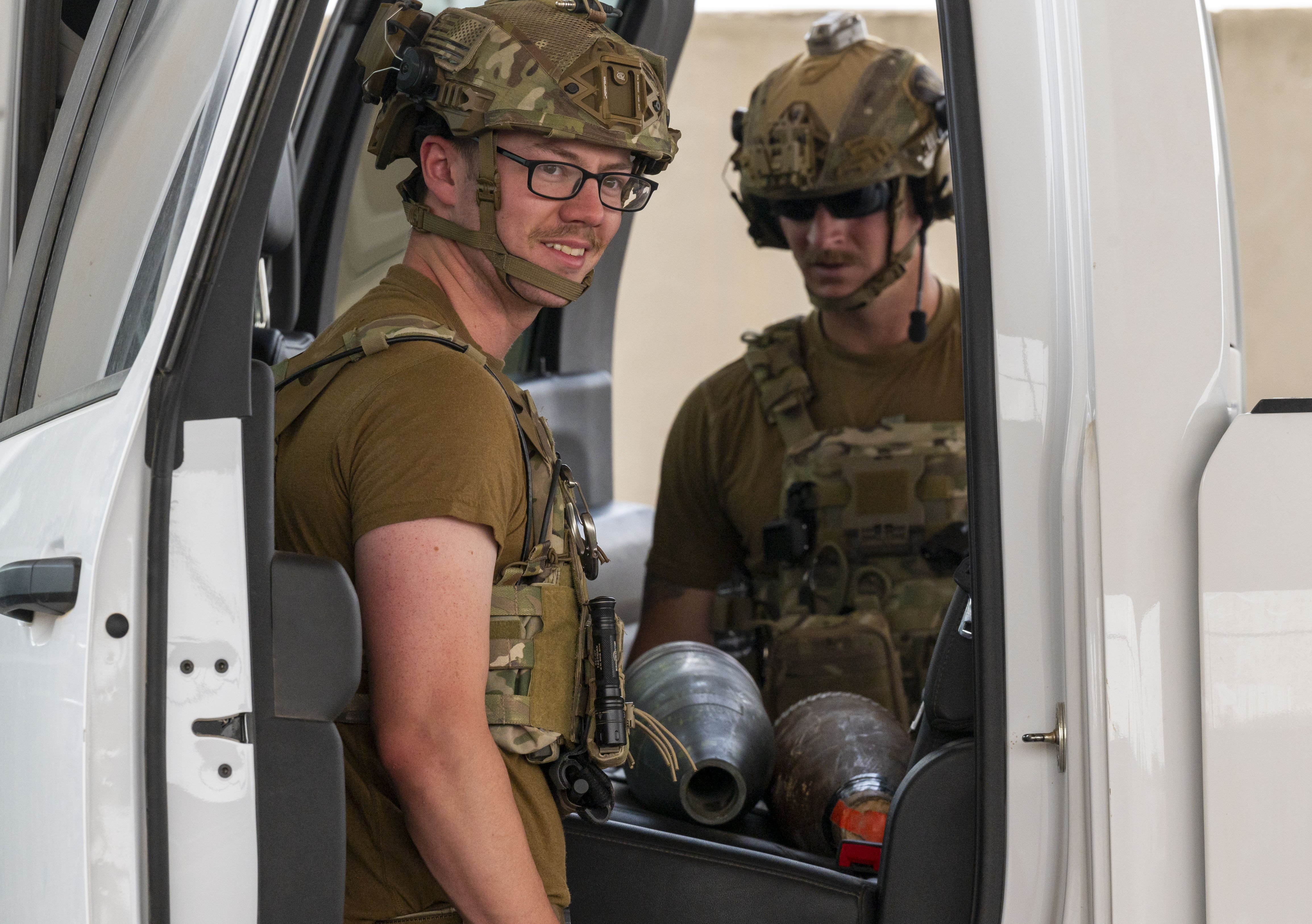PSAB EOD and MWD conduct joint exercise > U.S. Air Forces Central ...
