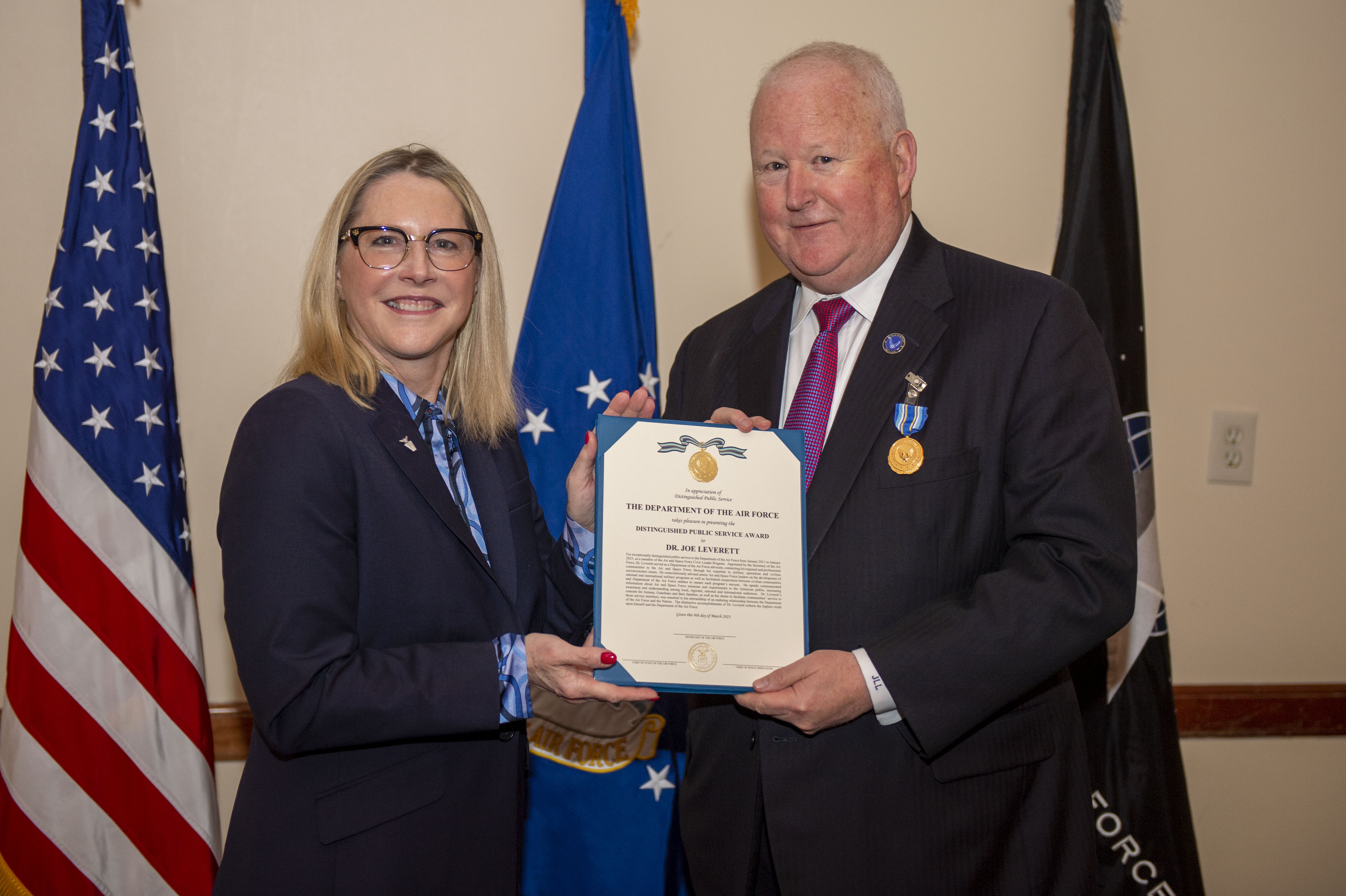 Local civic leader earns Distinguished Public Service medal > Air ...