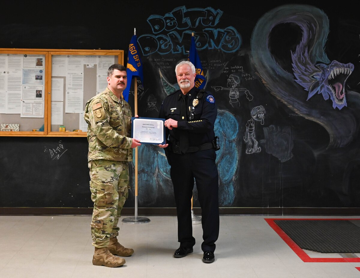 460th SFS Inducts new Honorary Commander > Buckley Space Force Base ...