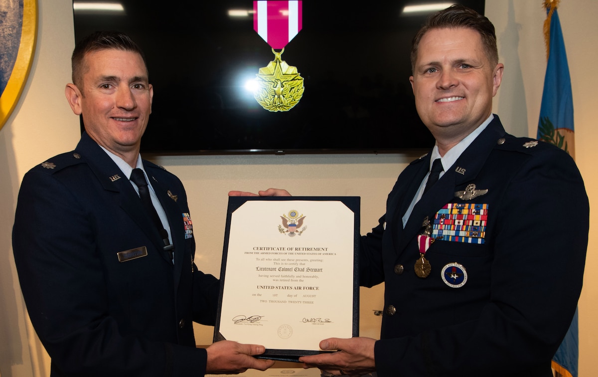 Stewart retires during ceremony held April 28 at Vance > Vance Air ...