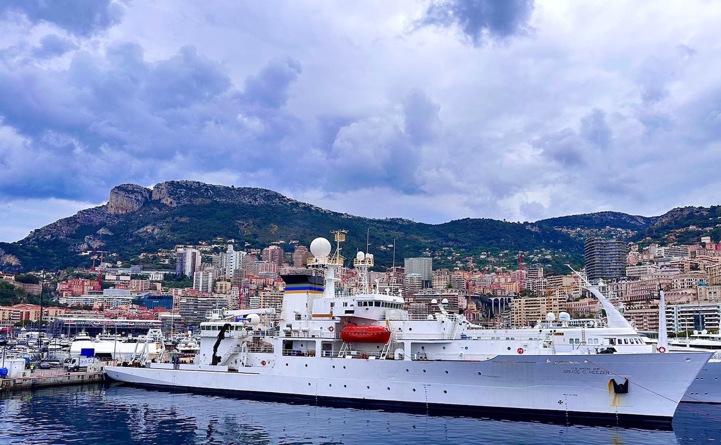 USNS Bruce C. Heezen (T-AGS 64) arrives in Monaco for IHO Assembly 2023 ...