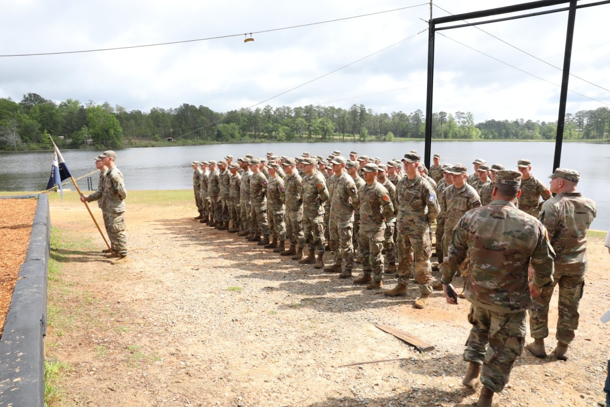 Female Army Reserve Soldier Receives Ranger Tab