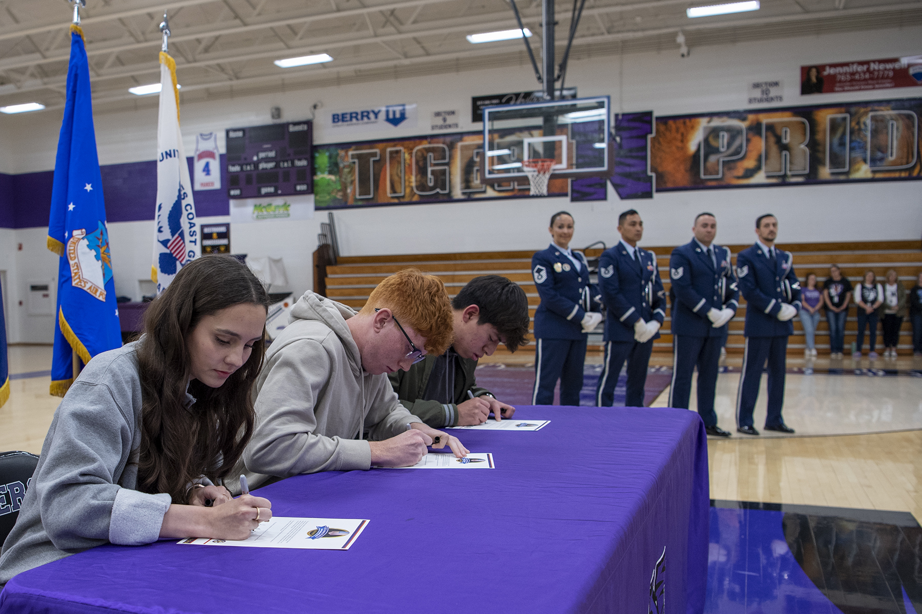 Local schools hold military signing days > Air Force Accessions Center ...