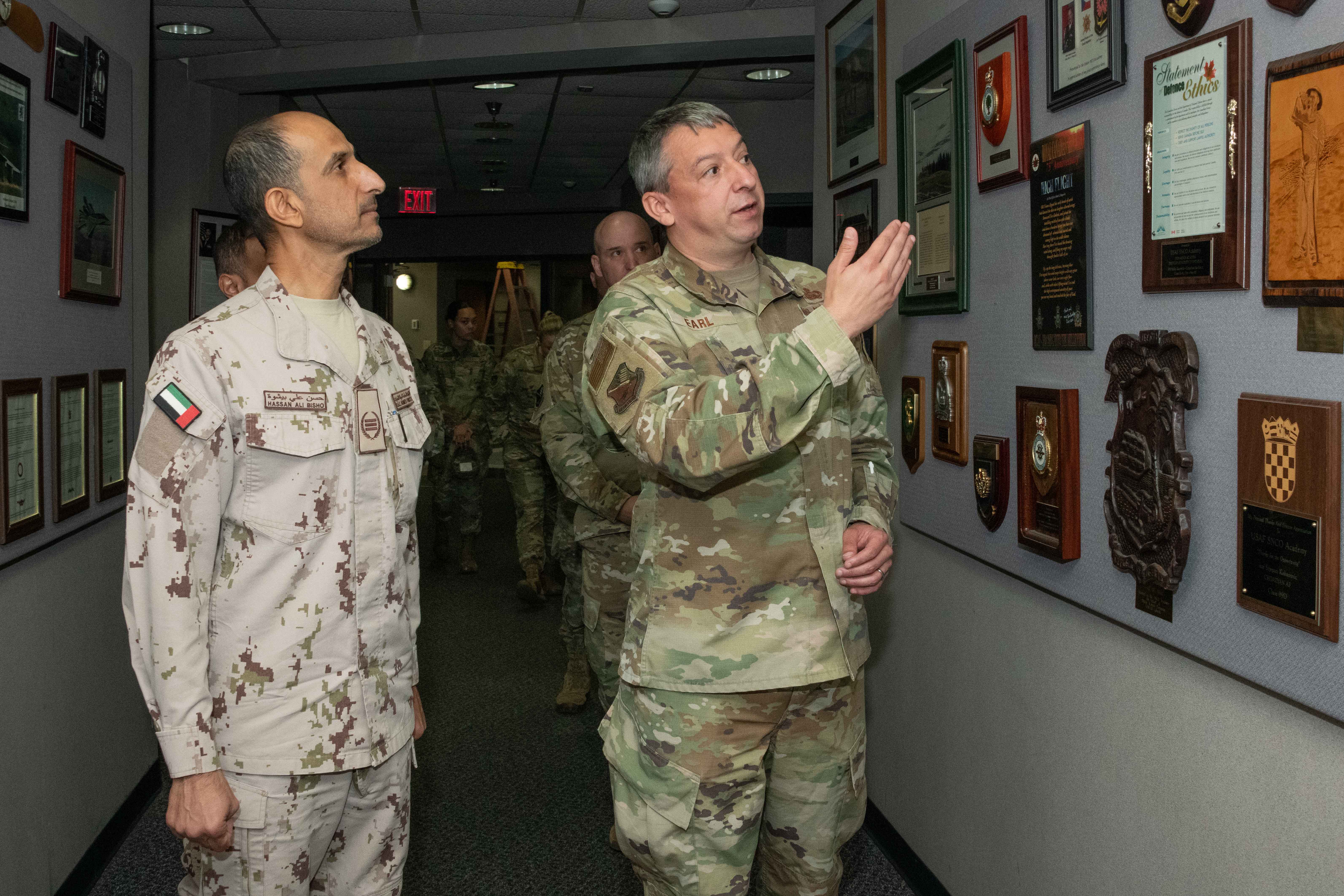 UAE top enlisted member visits Air University’s enlisted PME center ...