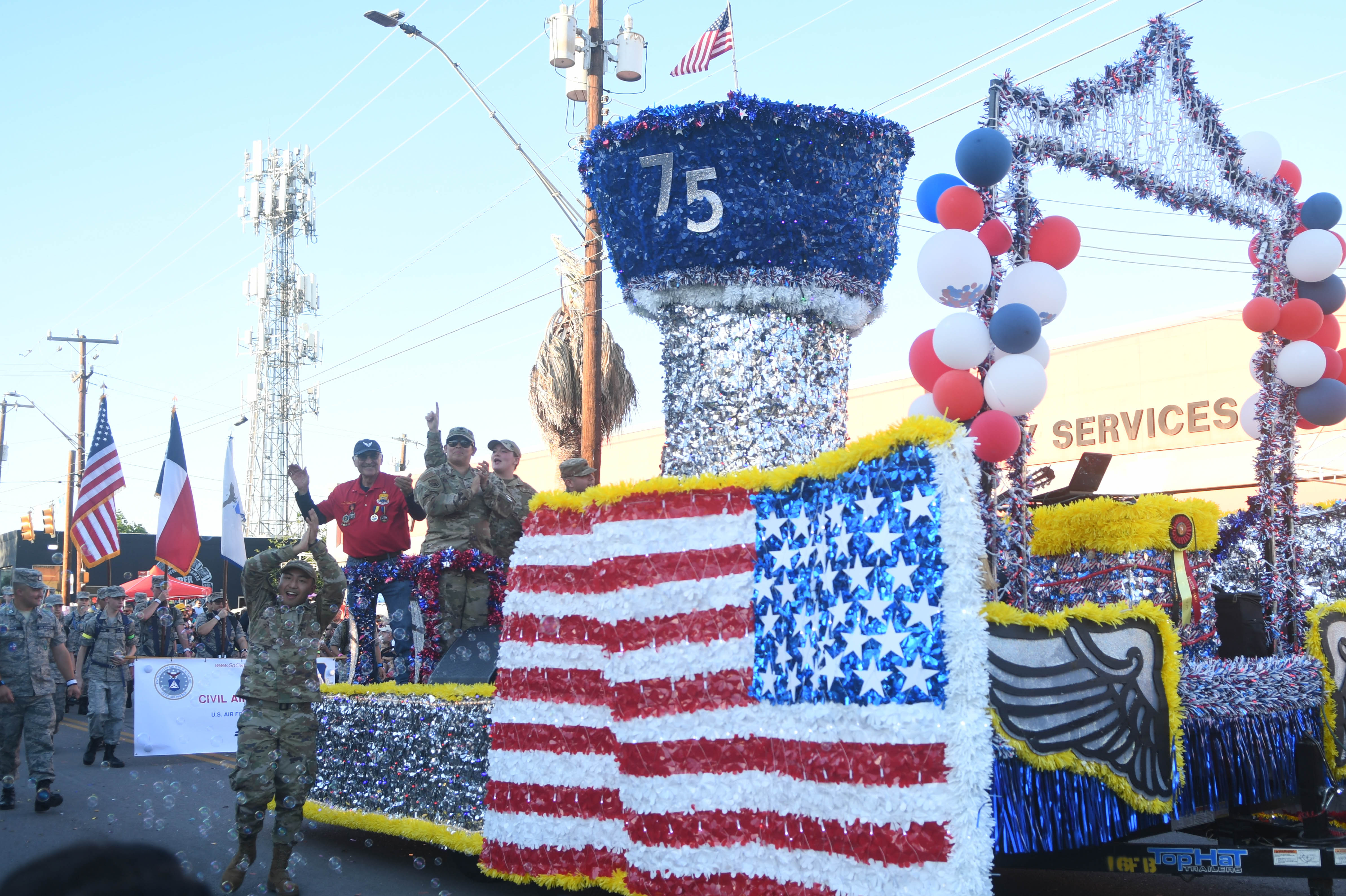 JBSA Reserve Citizen Airmen participates in 2023 Fiesta Flambeau Parade ...