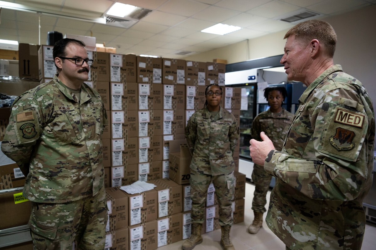 ACC command surgeon visits AASAB > U.S. Air Forces Central > News