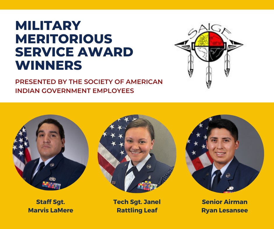 Three AETC Airmen win 2023 SAIGE Military Meritorious Service Awards ...